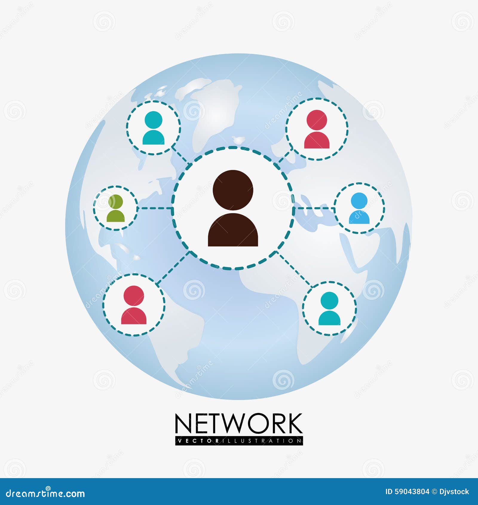 Network design stock vector. Illustration of graphic - 59043804