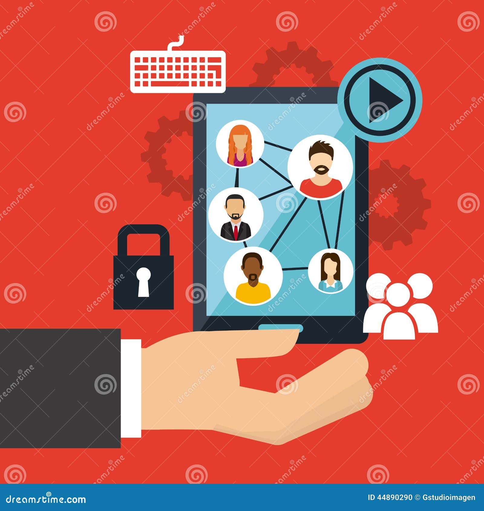 Network design stock vector. Illustration of play, global - 44890290