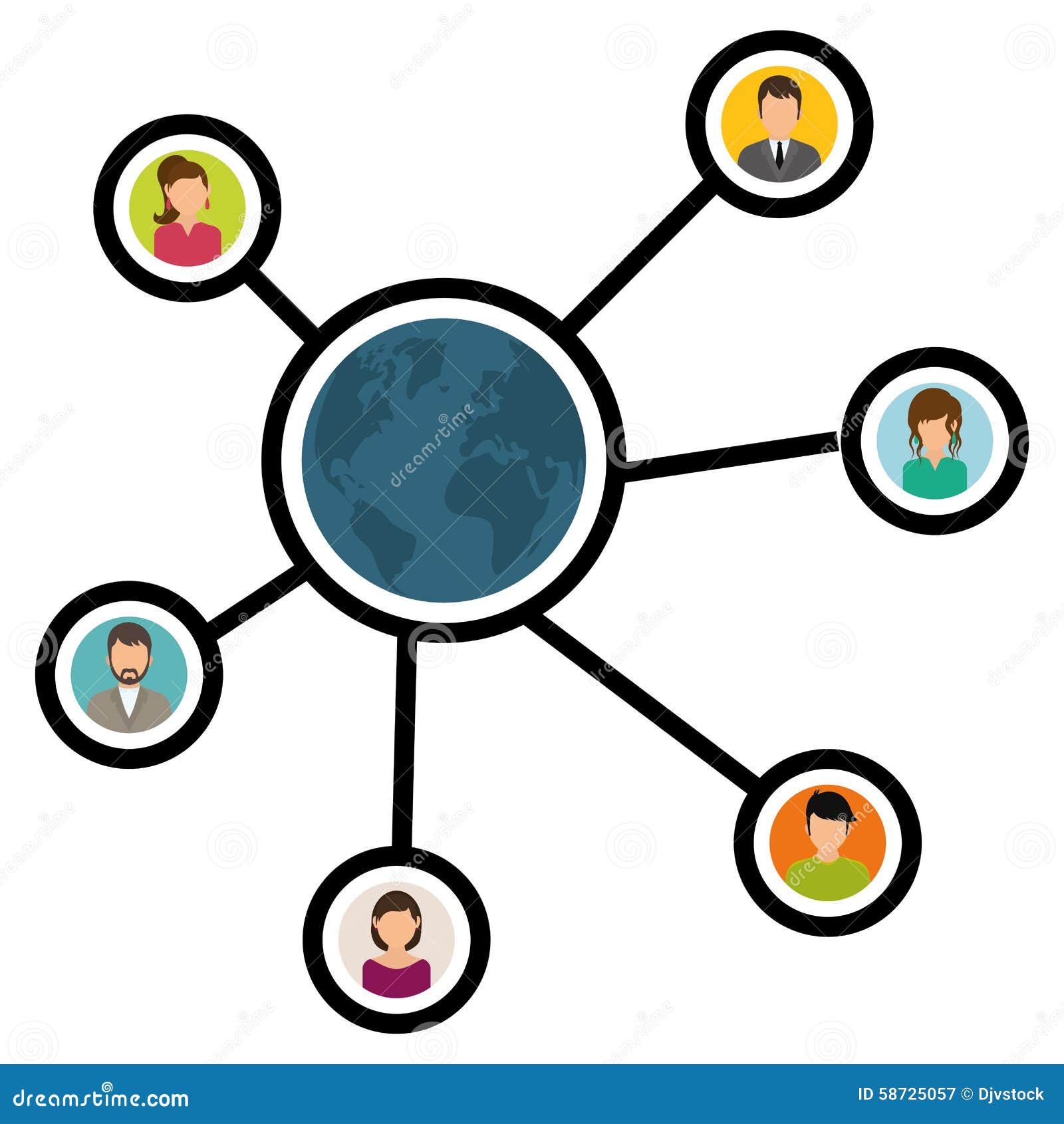 Network design. stock vector. Illustration of global - 58725057
