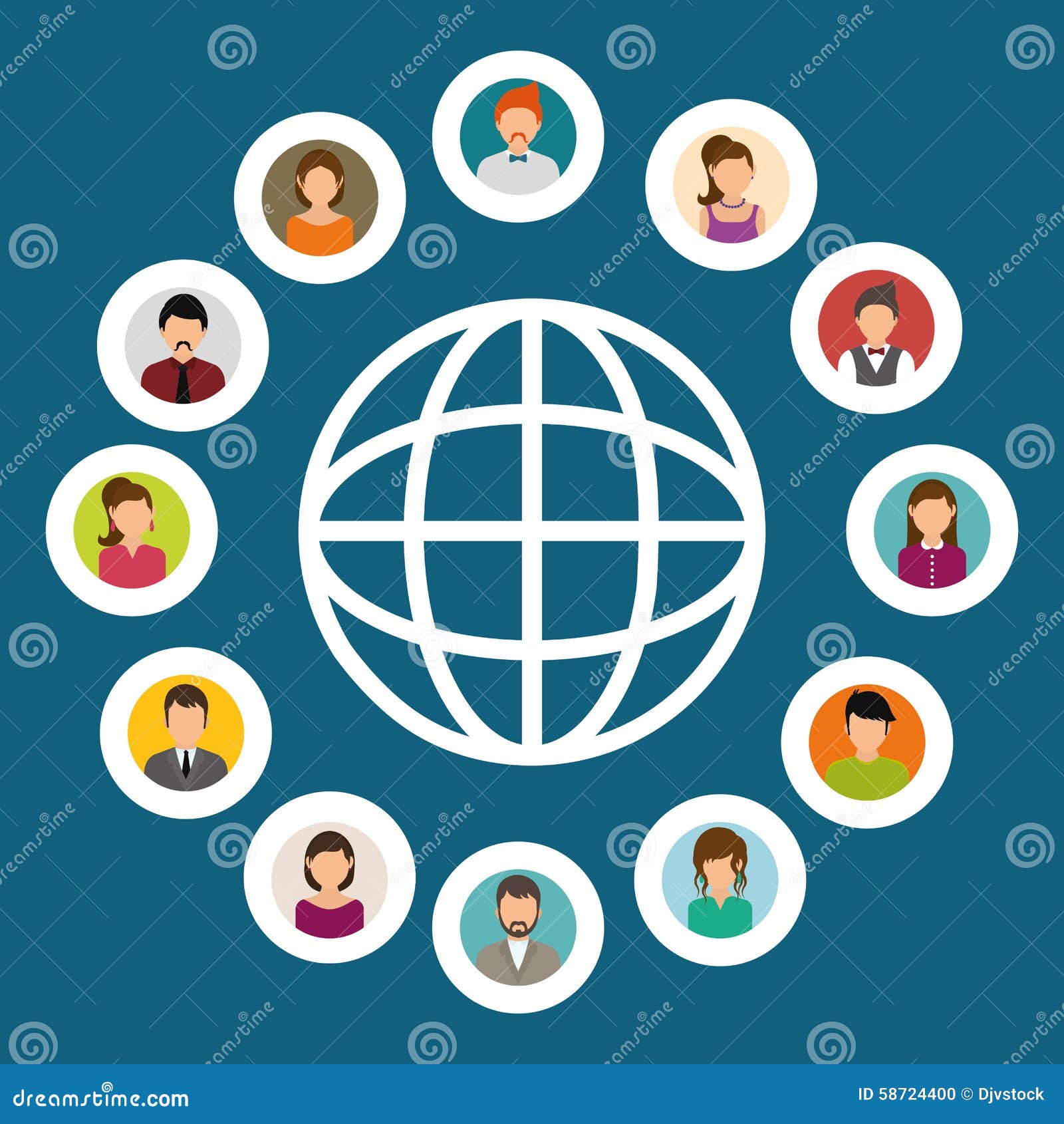 Network design. stock vector. Illustration of connection - 58724400