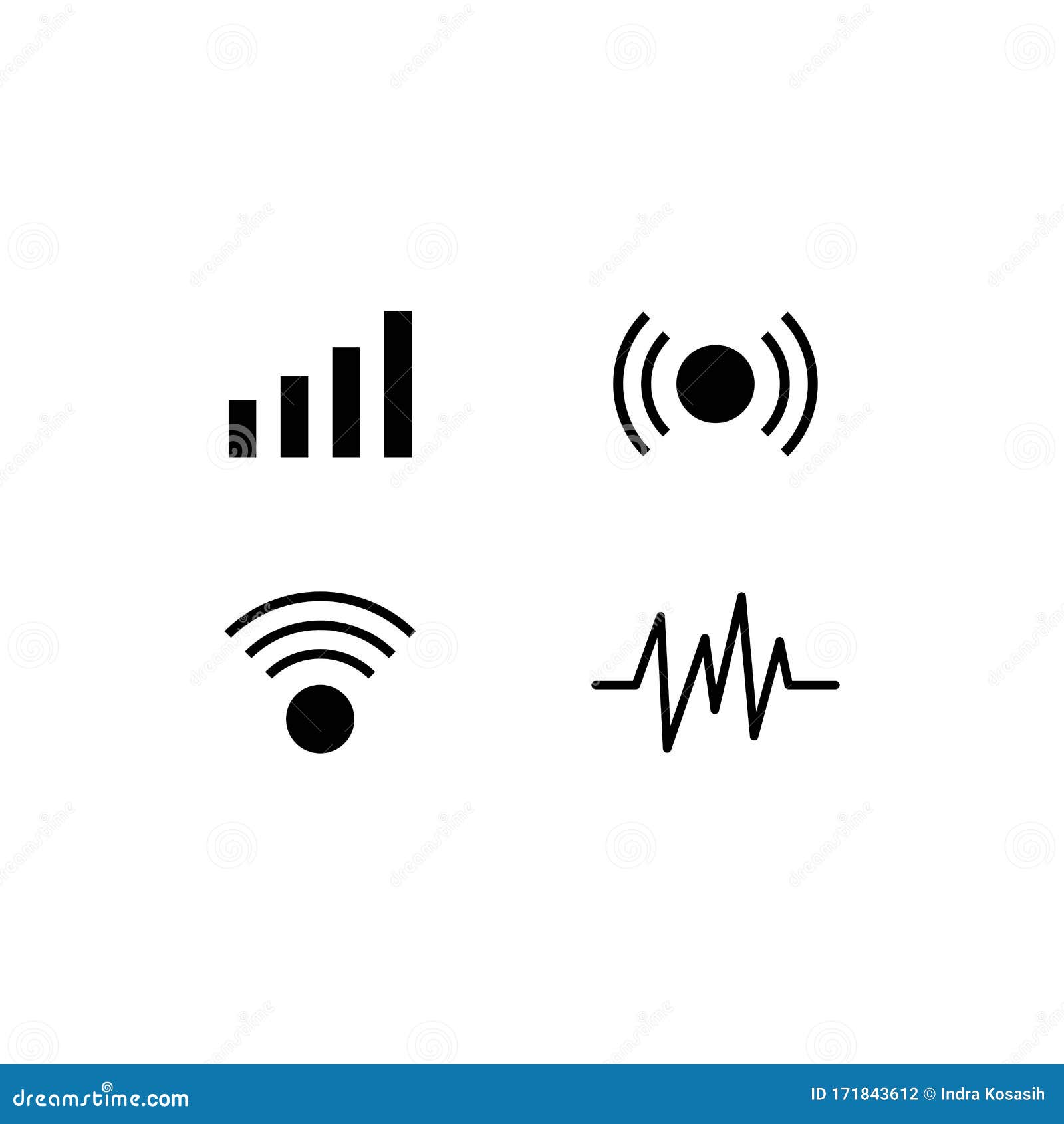 Network Device Icon Vector Icon in Flat Stock Vector - Illustration of ...