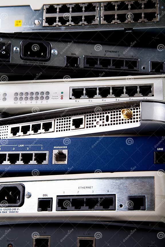 Network devices stock image. Image of intranet, ethernet - 613811