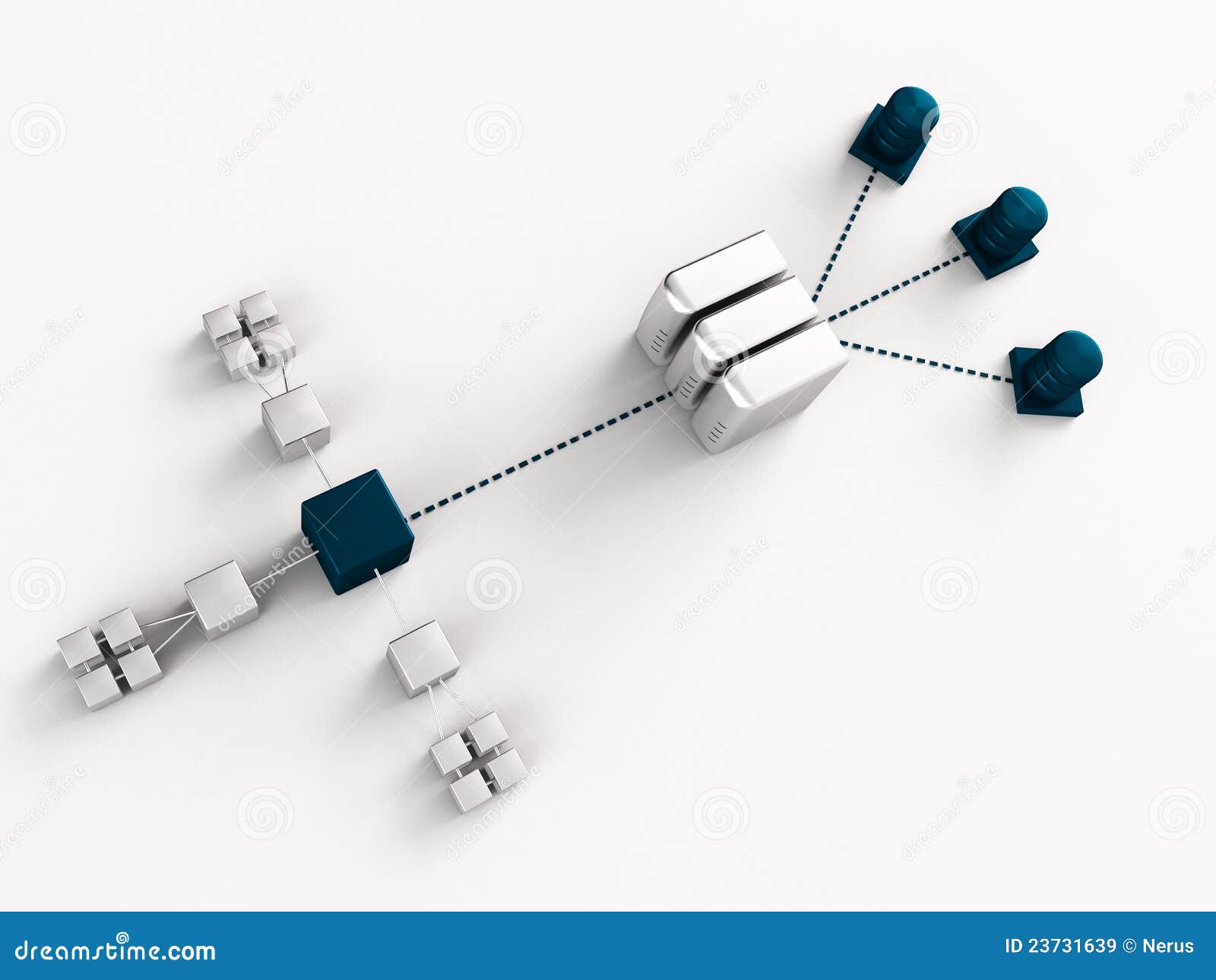 Network diagram stock illustration. Illustration of connected - 23731639