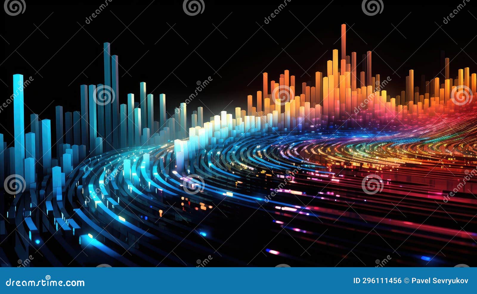 Network digital data flow stock illustration. Illustration of transform ...
