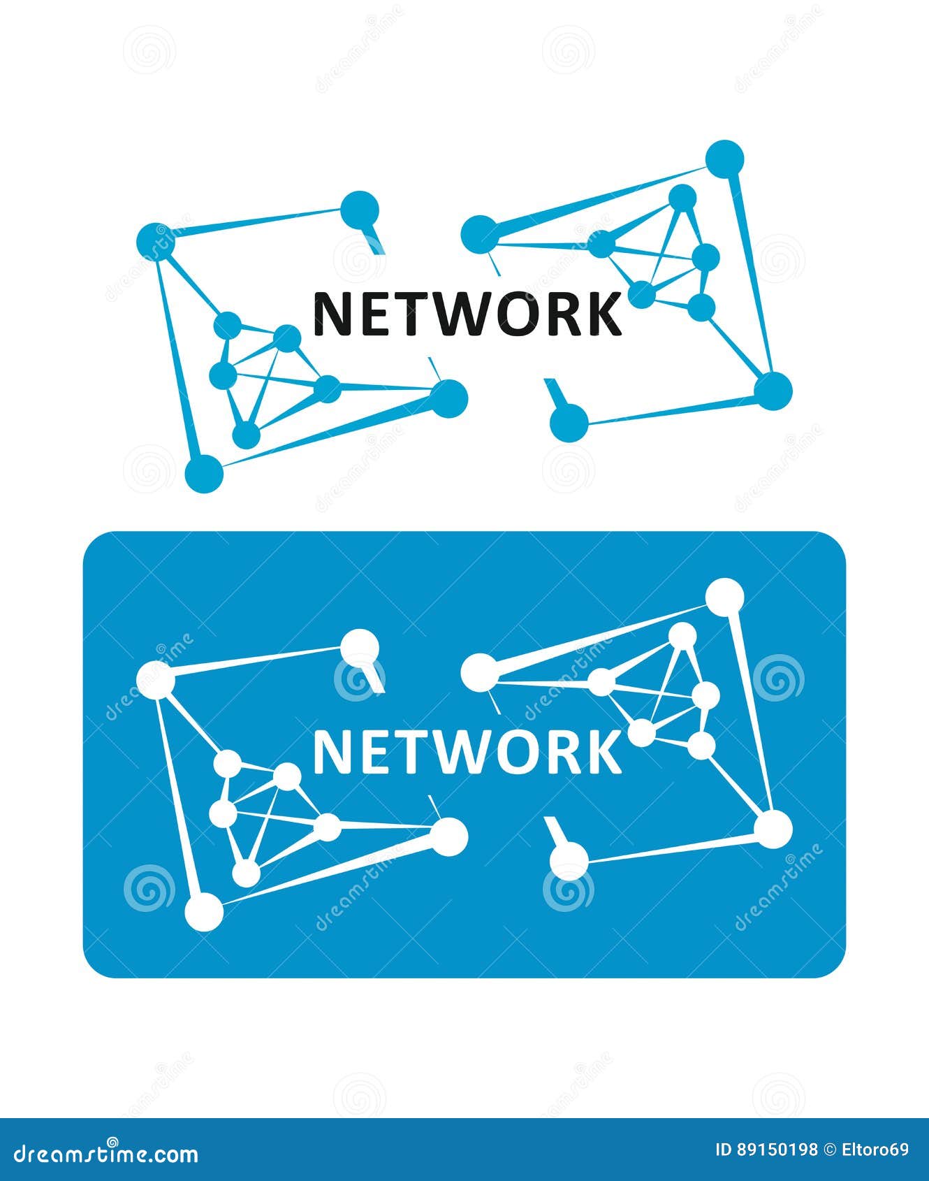 Network. Digital Network Connections Stock Vector - Illustration of ...