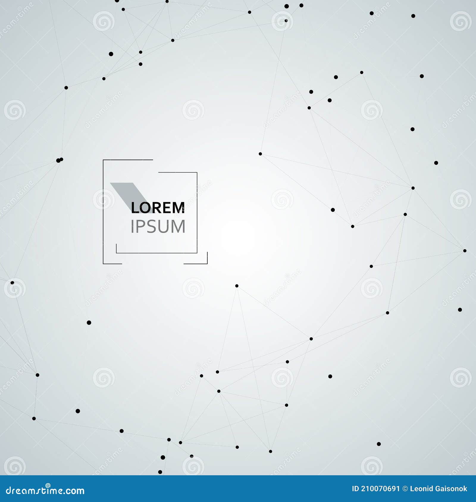 Network Dots in Line Art Style. Vector Pattern. Digital Science ...