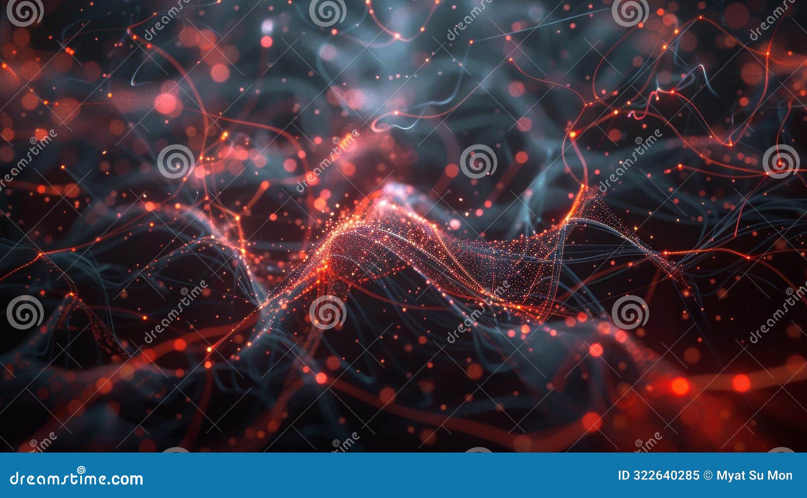Network Effect Abstract Background Stock Illustration - Illustration of ...