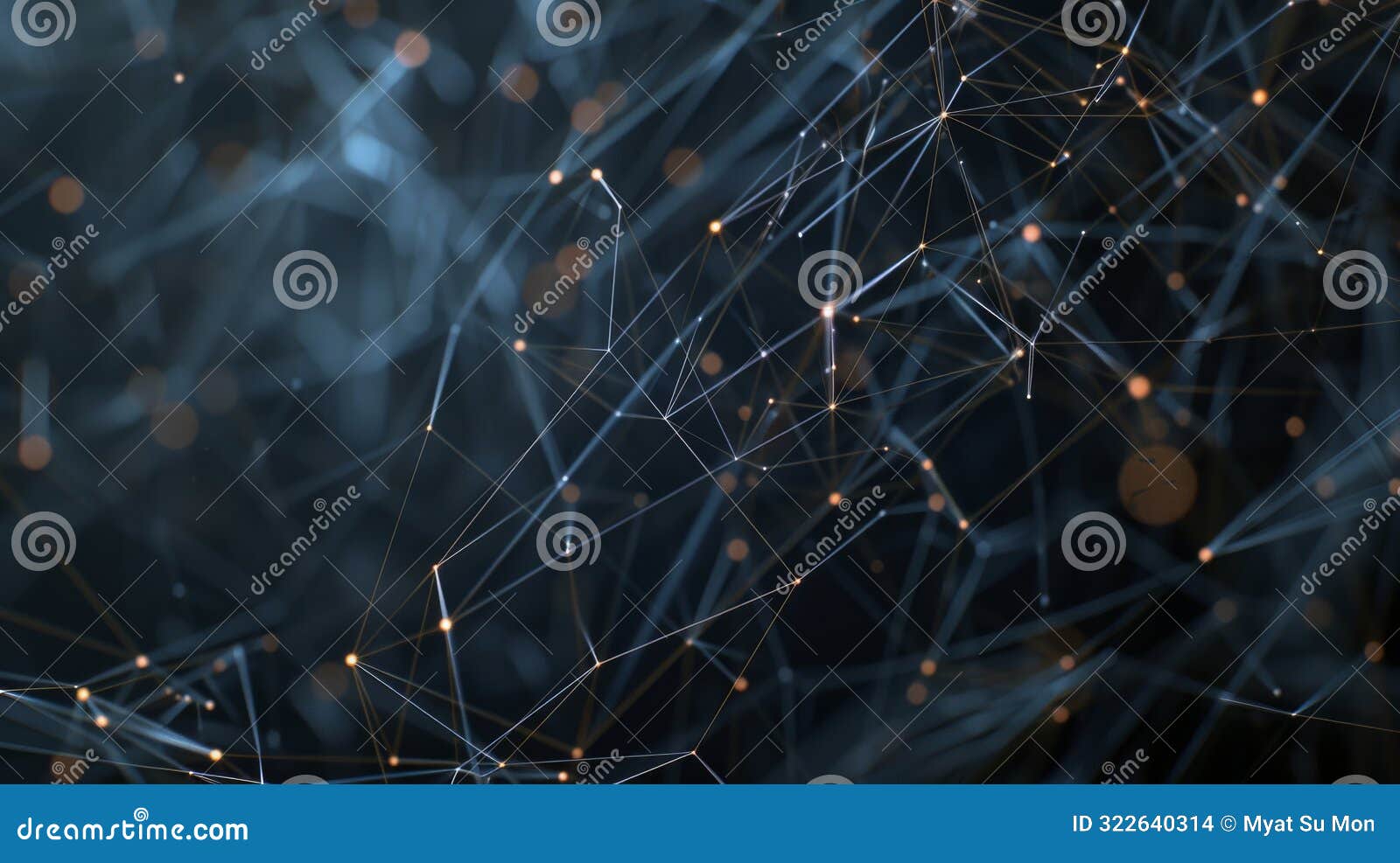 Network Effect Abstract Background Stock Illustration - Illustration of ...