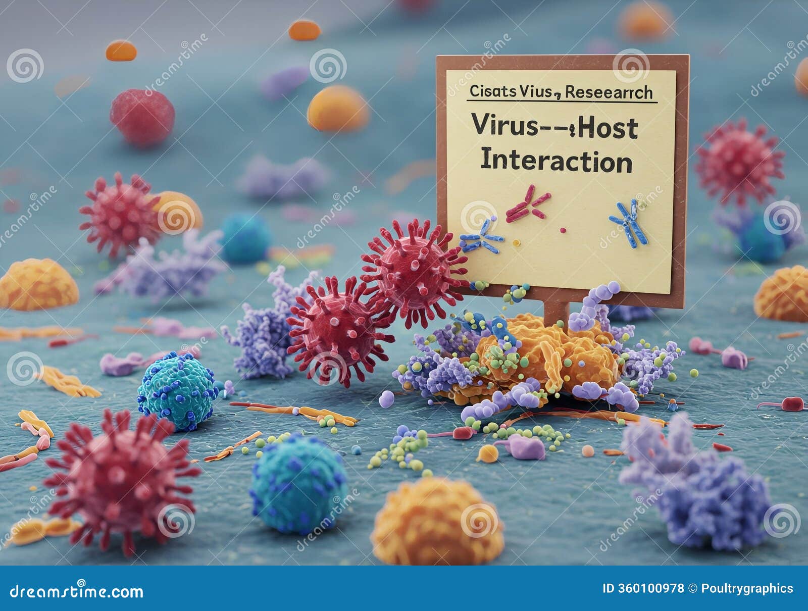 Virus-Host Interactions: Methods and Protocols Stock Illustration ...