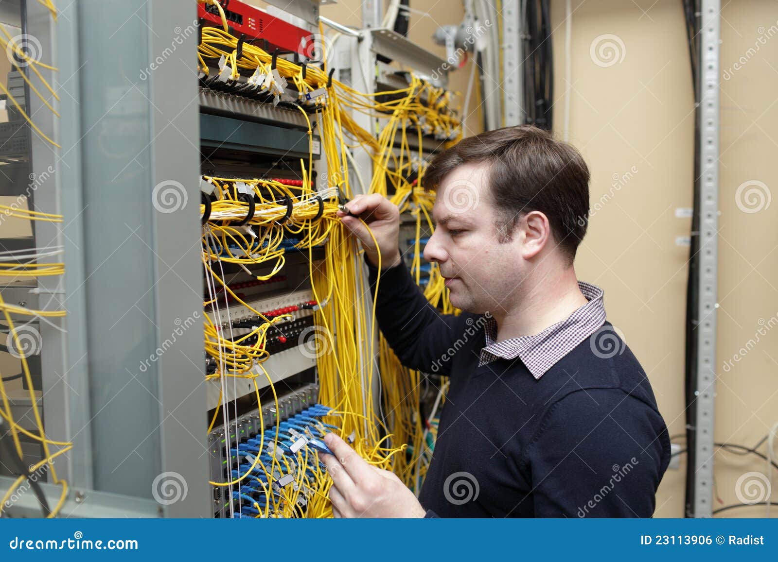Network engineer stock photo. Image of repair, multiplexer - 23113906