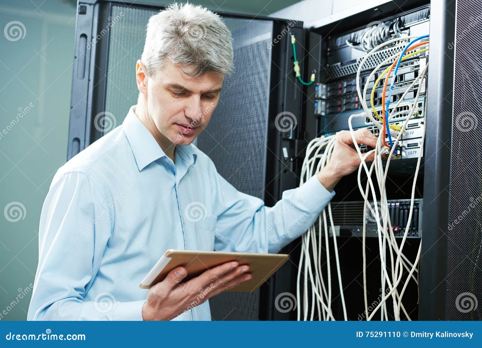 Network Engineer Administrator in Server Room Stock Photo - Image of ... Network Engineer Administrator in Server Room Stock Photo - Image of ...