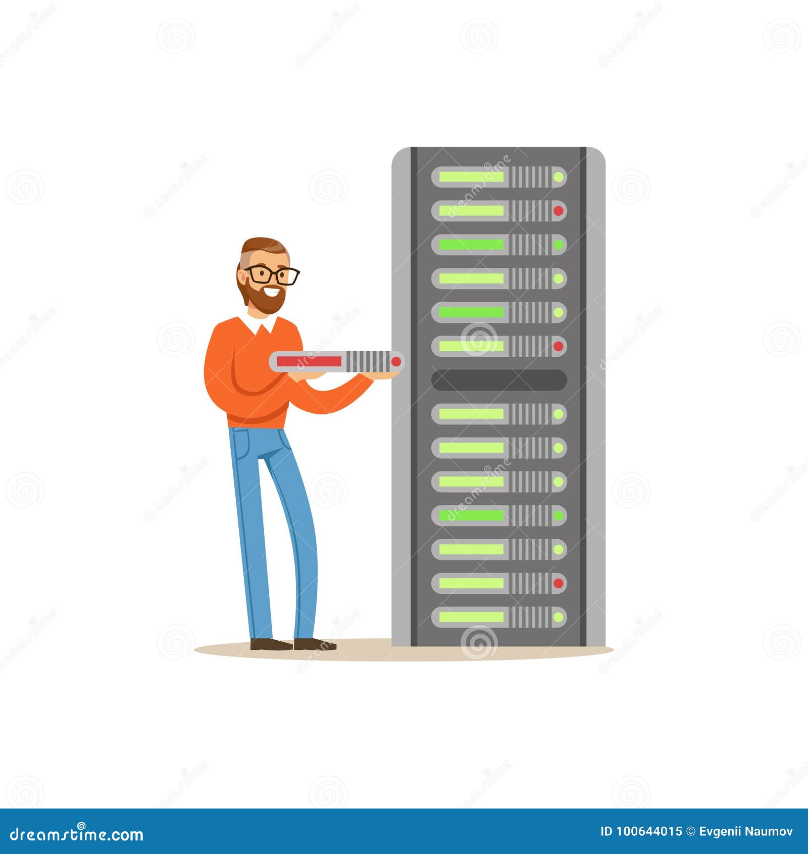 Network Engineer Administrator Working with Hardware Equipment of Data ... Network Engineer Administrator Working with Hardware Equipment of Data ...