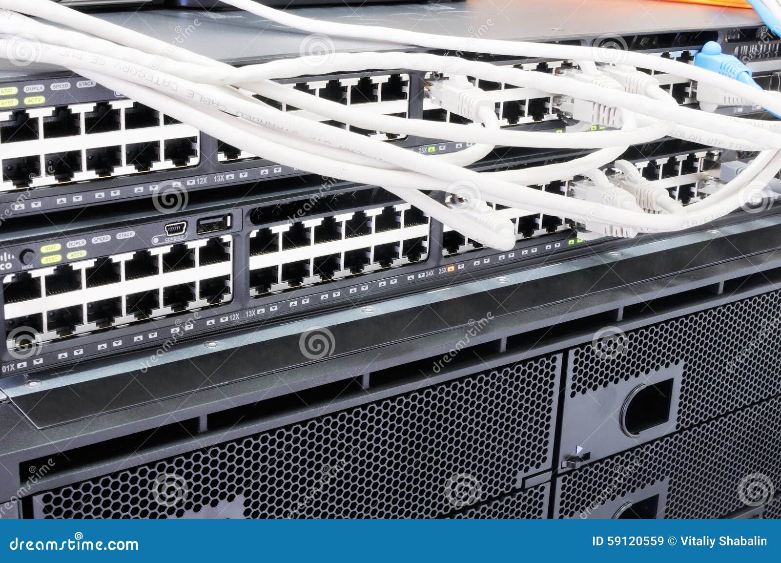 Network Equipment Background Stock Image - Image of network, mounted ...