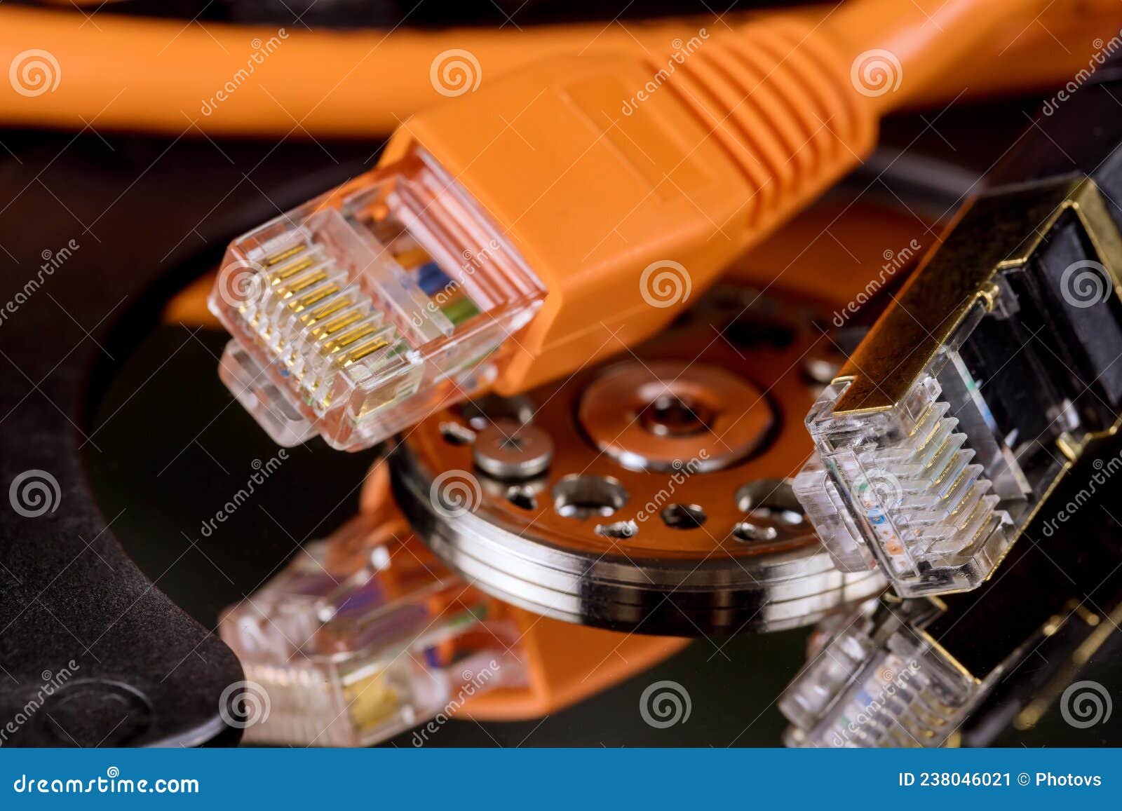 Network Ethernet Cable Information Transfer, Server and Information ...