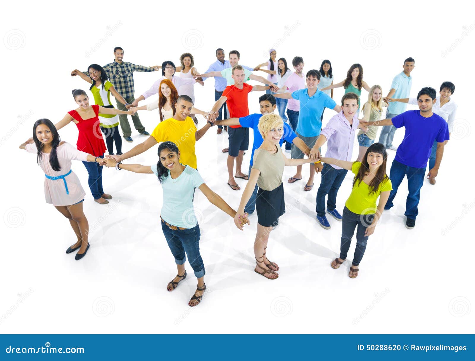 Network Extremely Diverse Group Young People Concept Stock Photo ...