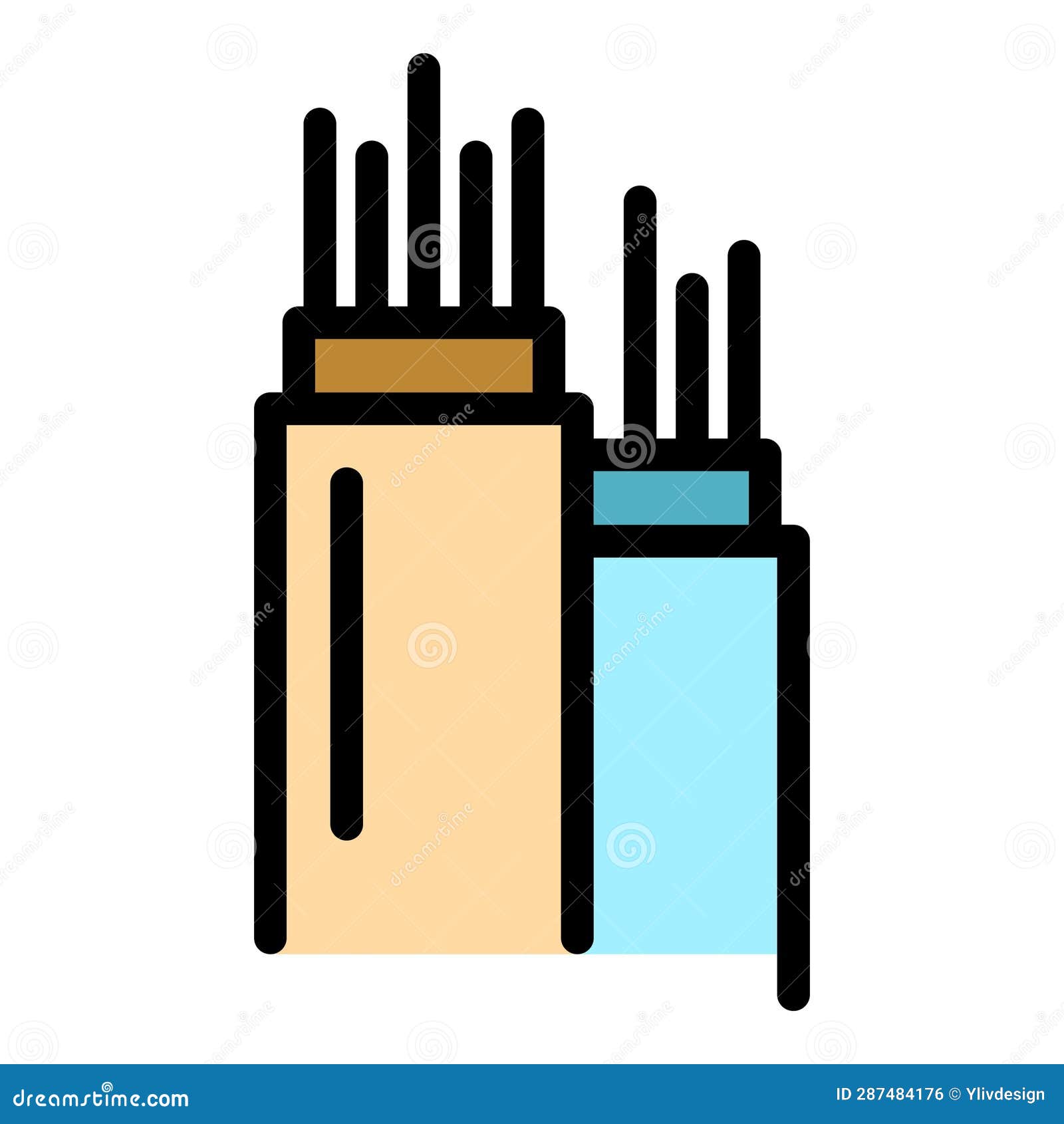 A Network Of Fiber Optic Cables Runnnd, Illustratiing Along The Groung ...