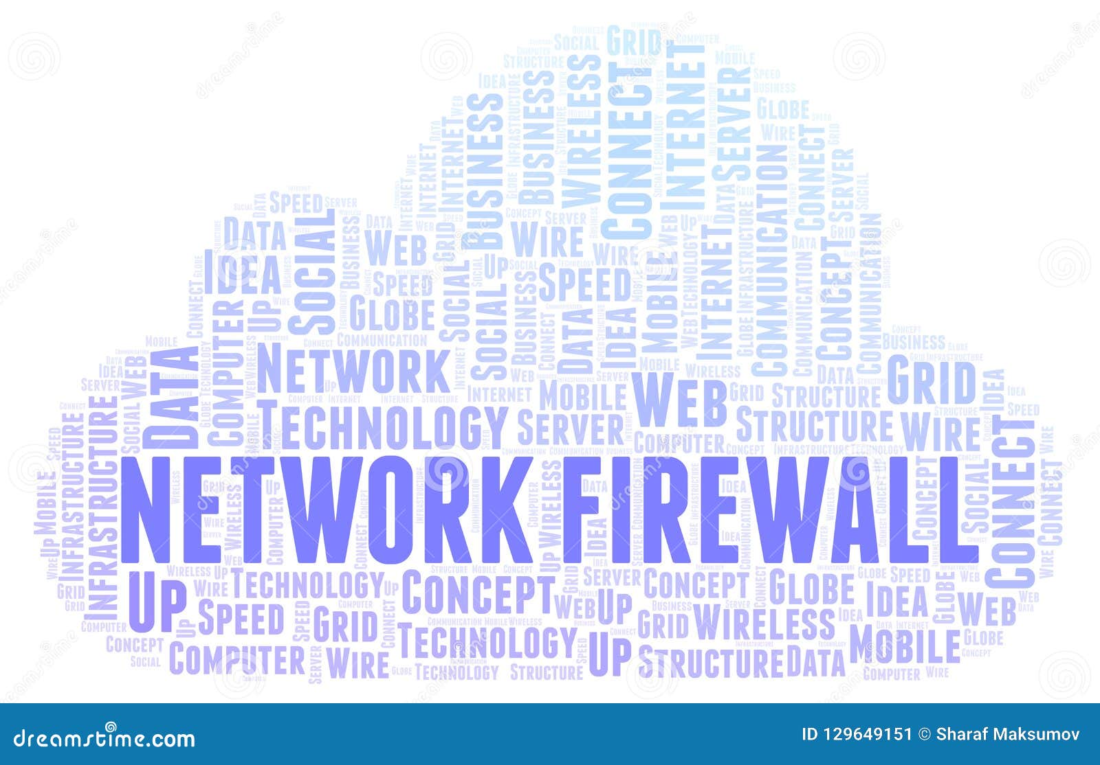 Network Firewall Word Cloud. Stock Illustration - Illustration of cloud ...