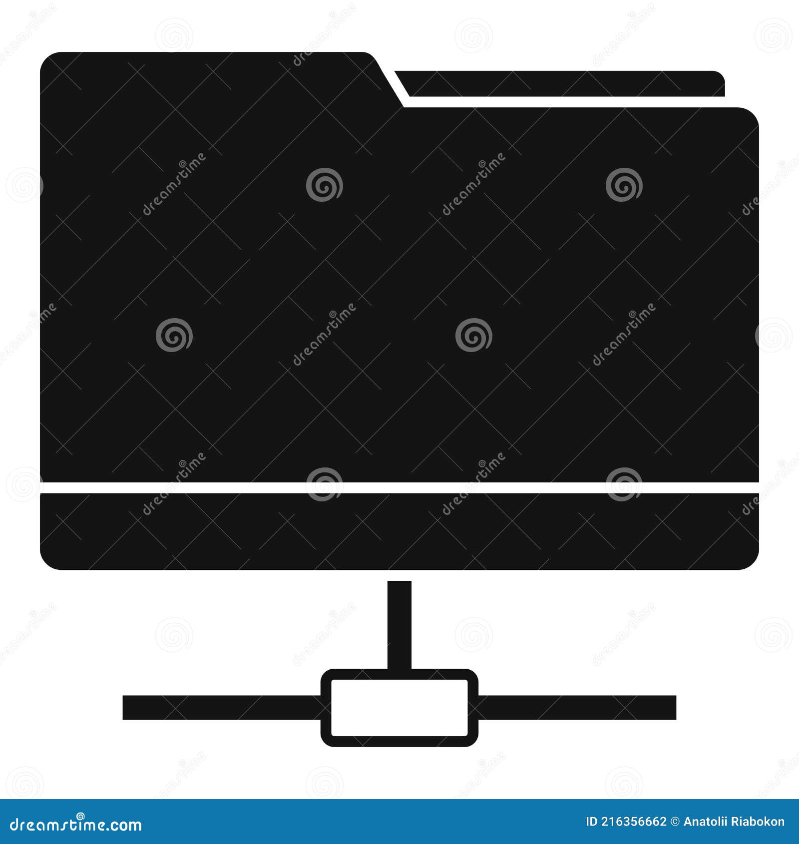 Network Folder Icon, Simple Style Stock Vector - Illustration of icon ...