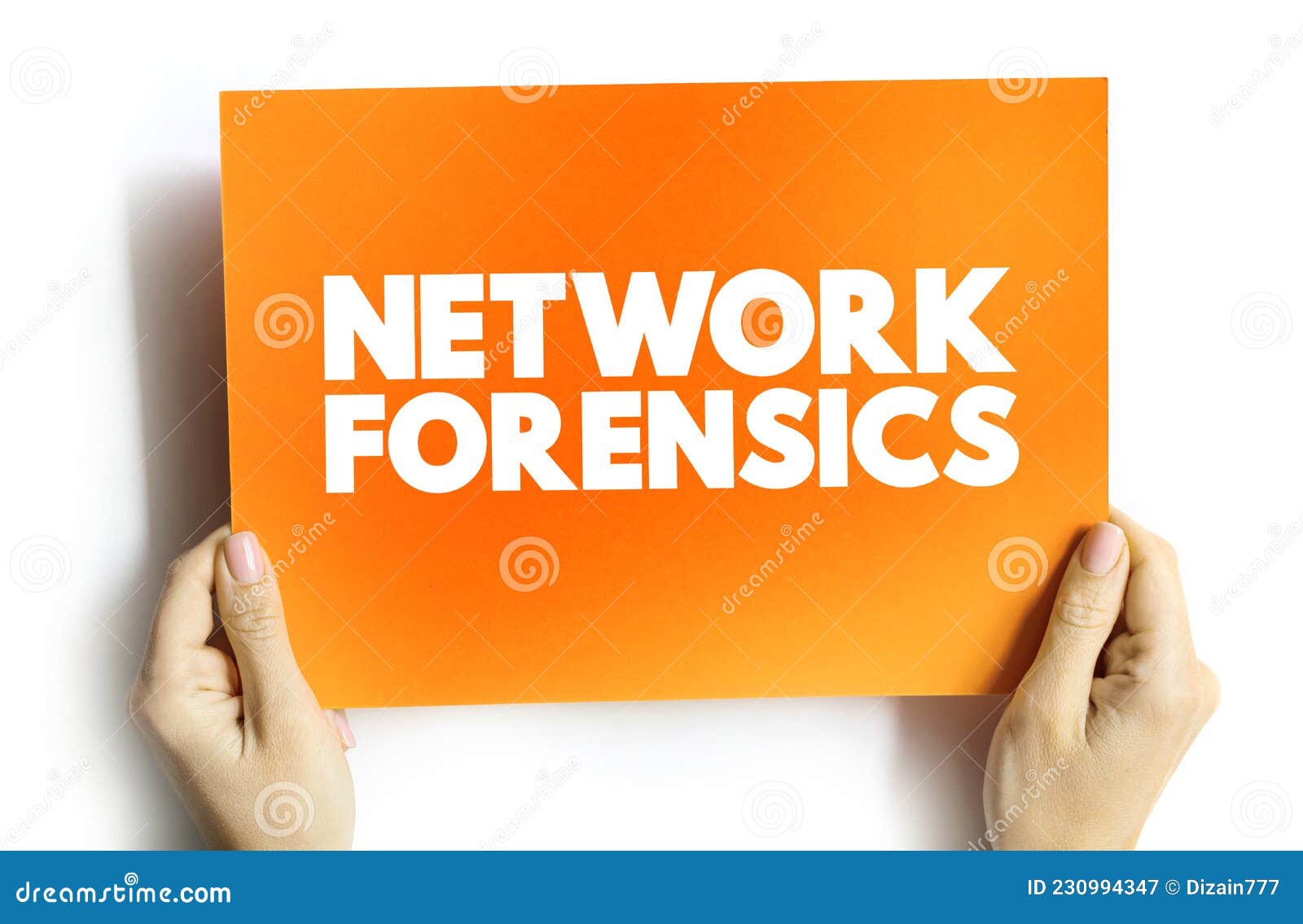 Network Forensics Text Card, Concept Background Stock Image - Image of ...