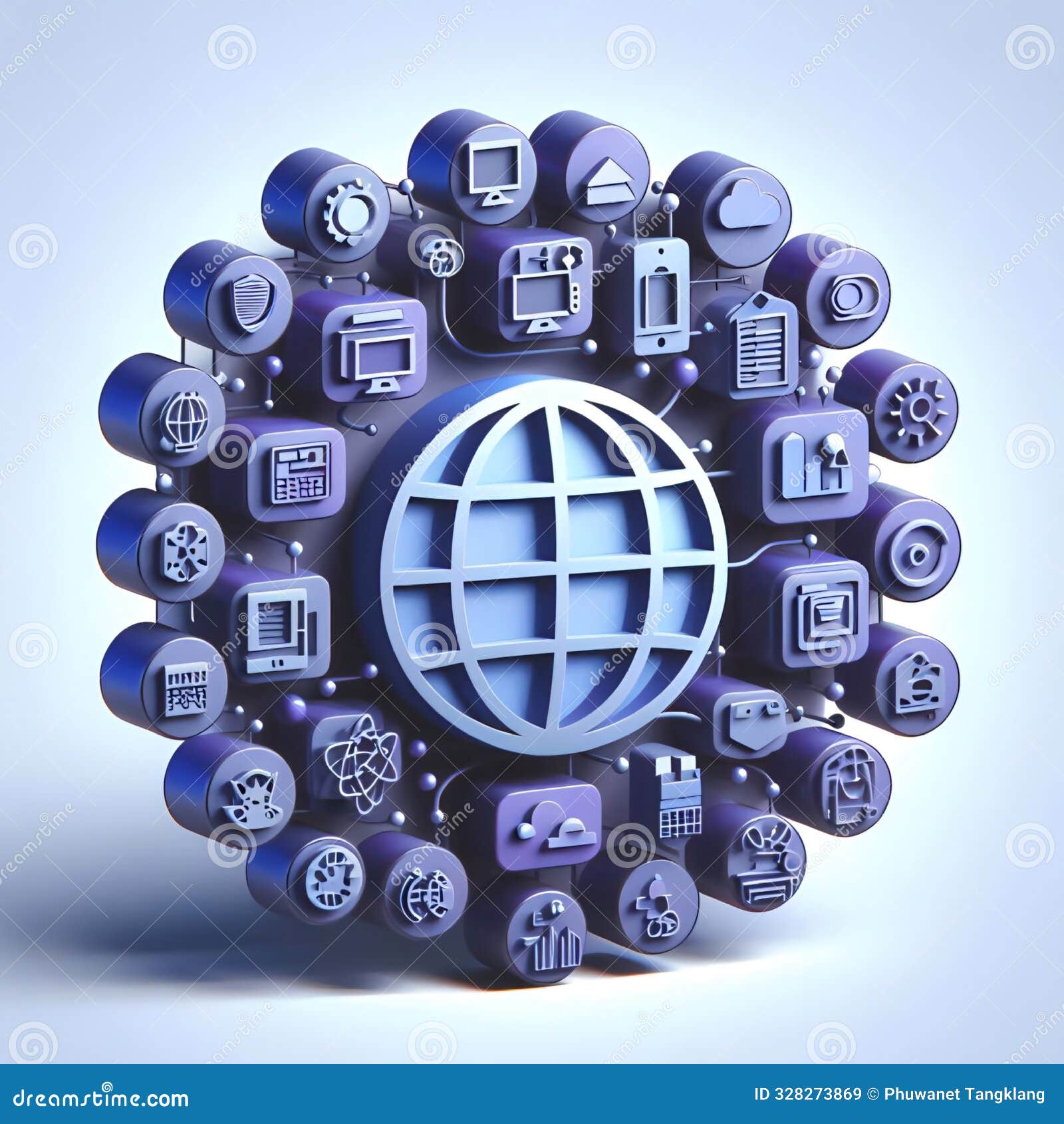 The Network of the Future: Cloud and Surrounding Technology: Stock ...