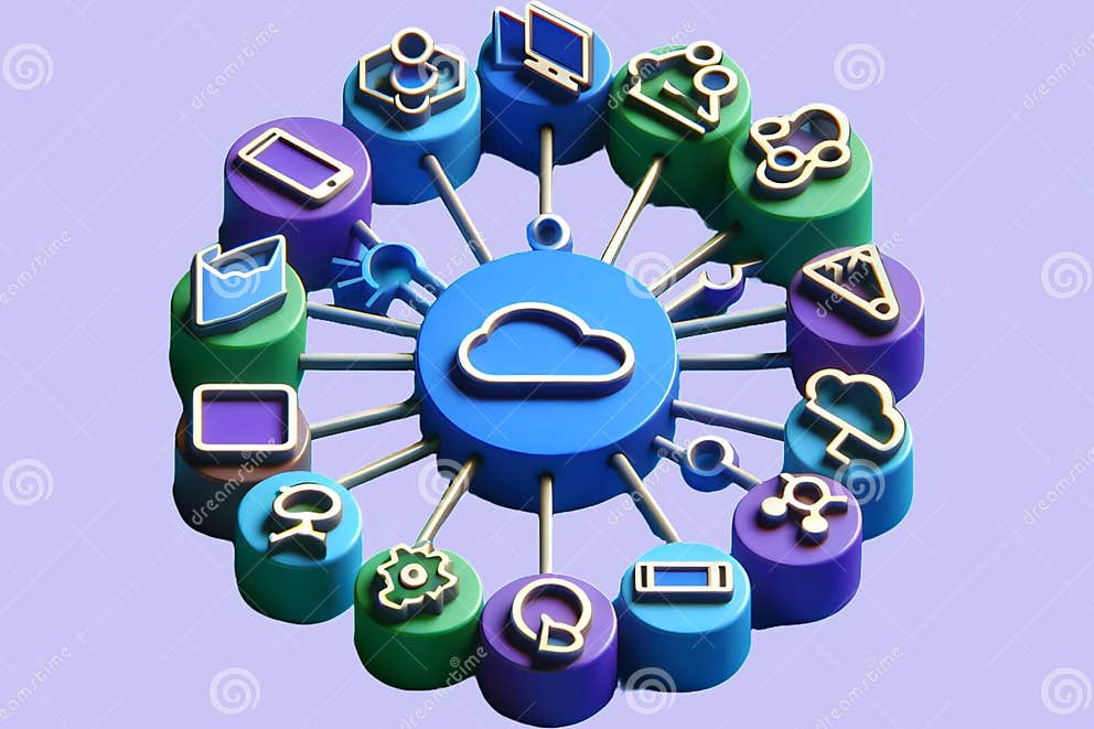 The Network of the Future: Cloud and Surrounding Technology: Stock ...