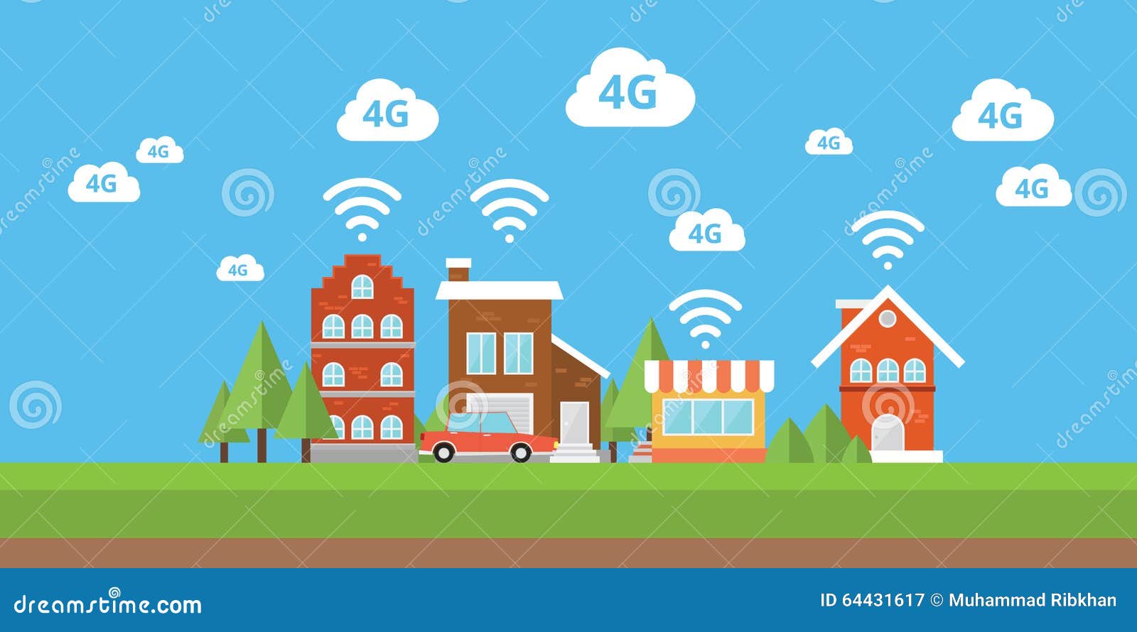 Wireless Broadband Vector Illustration | CartoonDealer.com #9505168