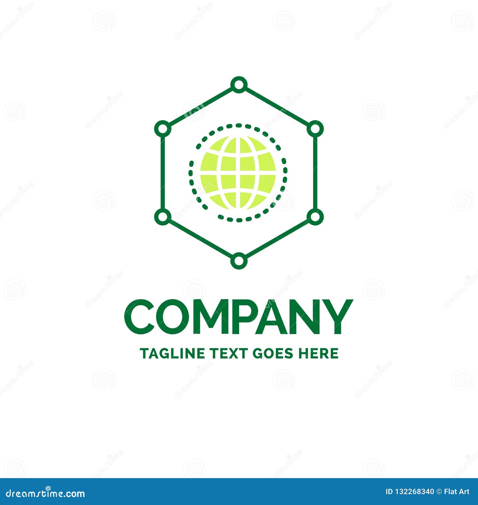 Network, Global, Data, Connection, Business Flat Business Logo T Stock ...
