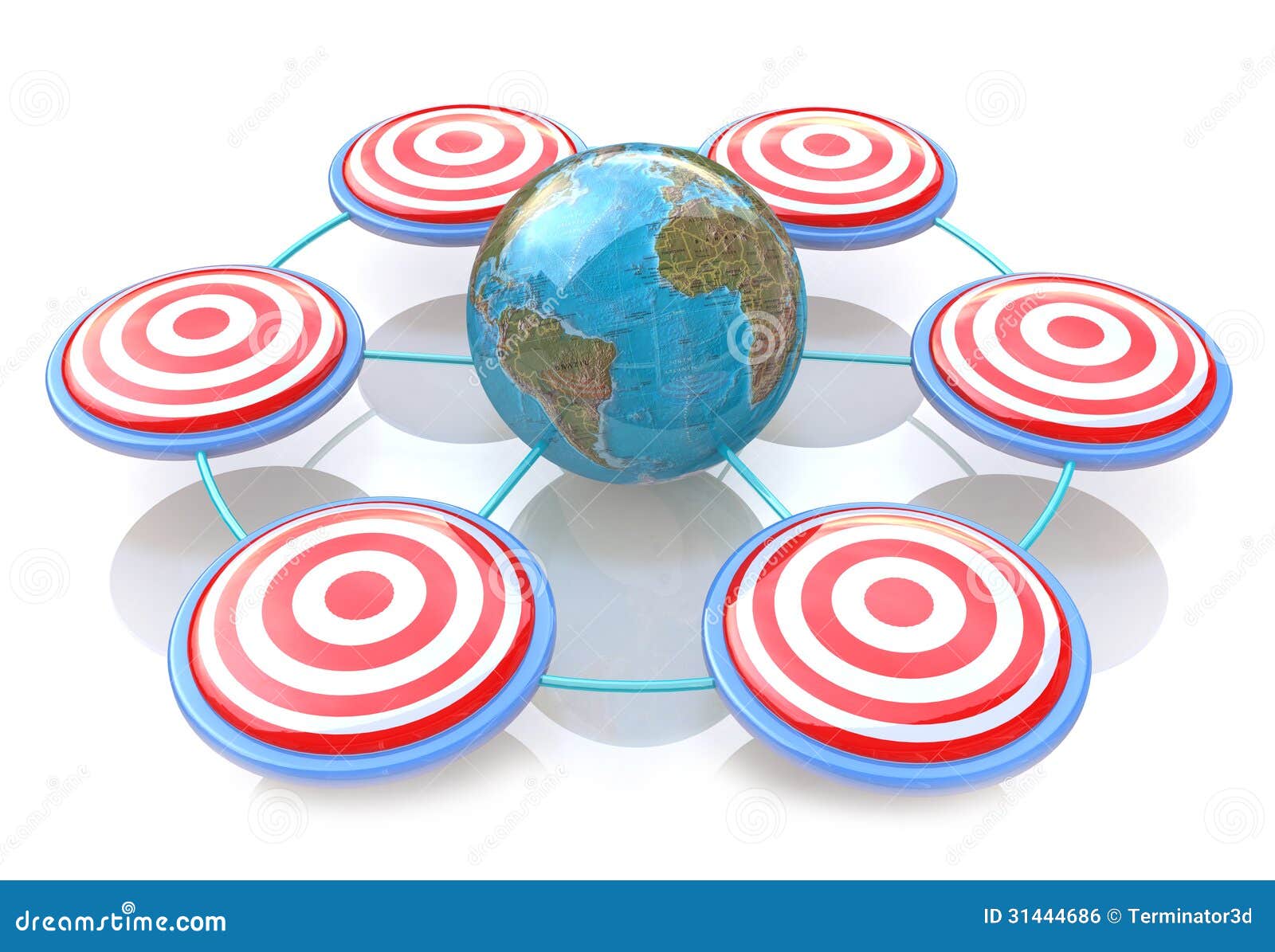 Network of global goals stock illustration. Illustration of generated ...