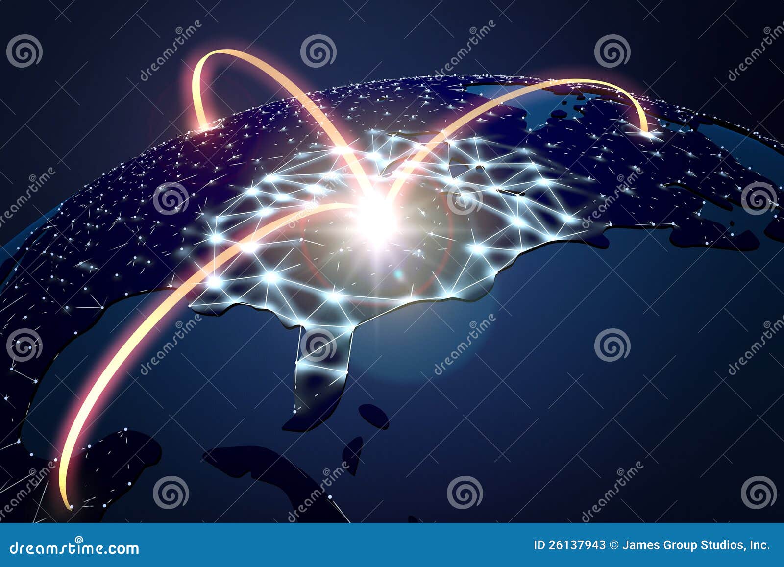 Network Globe stock illustration. Illustration of communications - 26137943