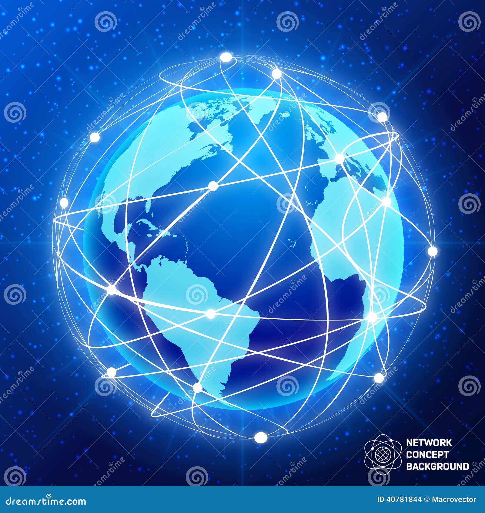 Network globe concept stock vector. Illustration of circle - 40781844