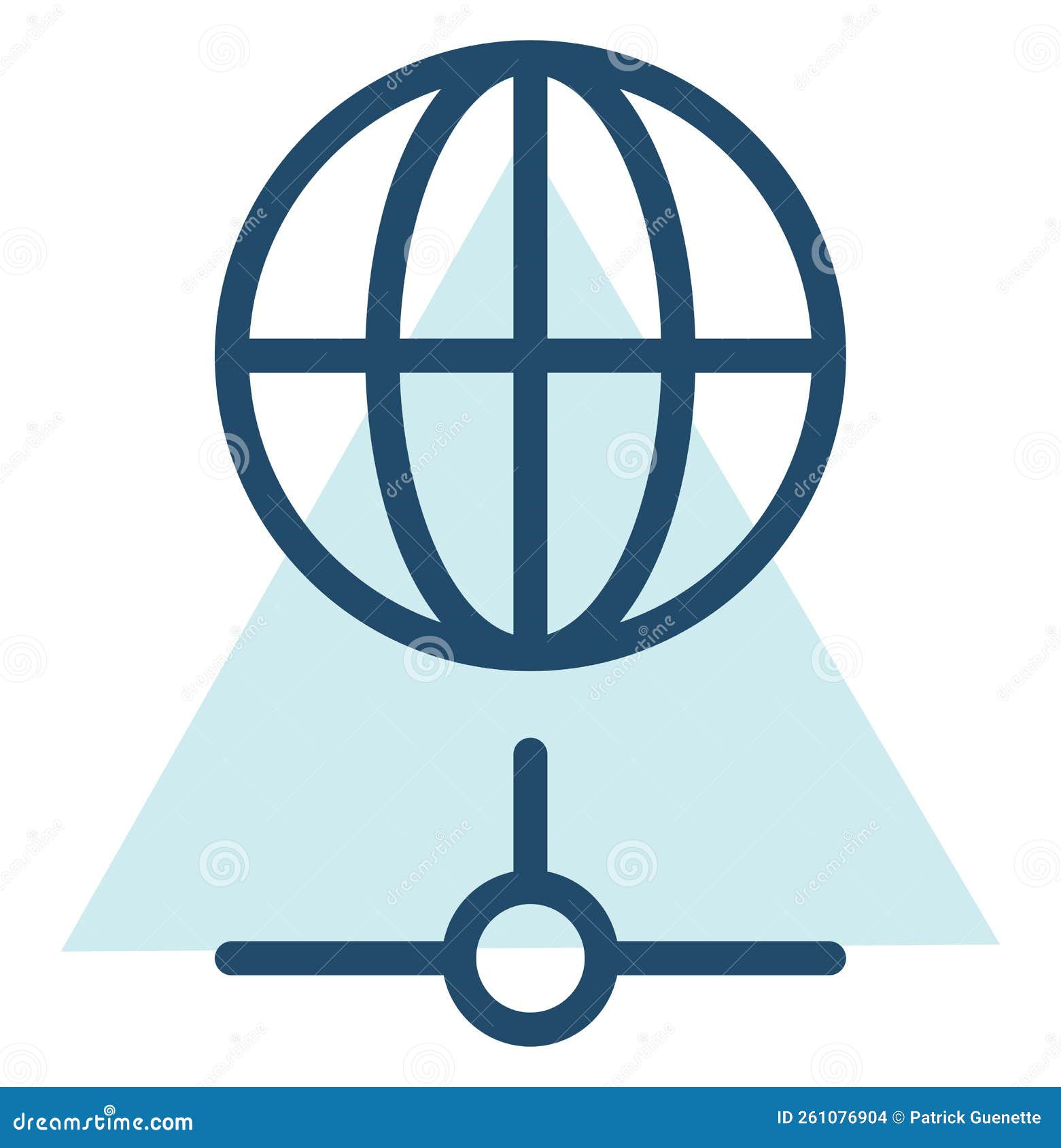 Network globe, icon stock vector. Illustration of white - 261076904
