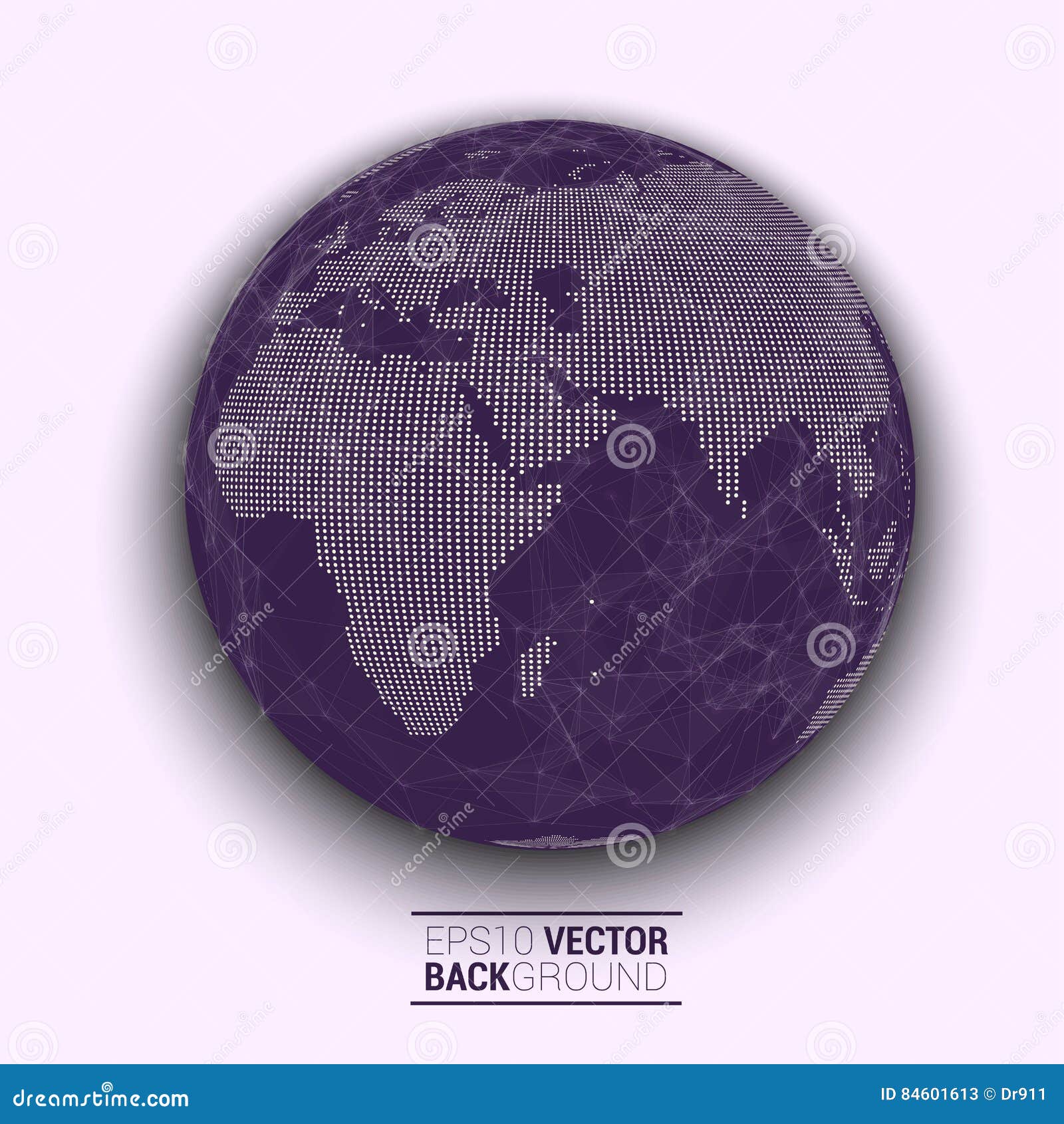 Network Globe Sphere Earth Map Stock Vector - Illustration of ball ...