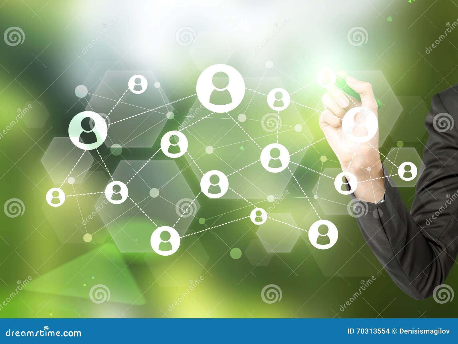 Network green background stock illustration. Illustration of ...