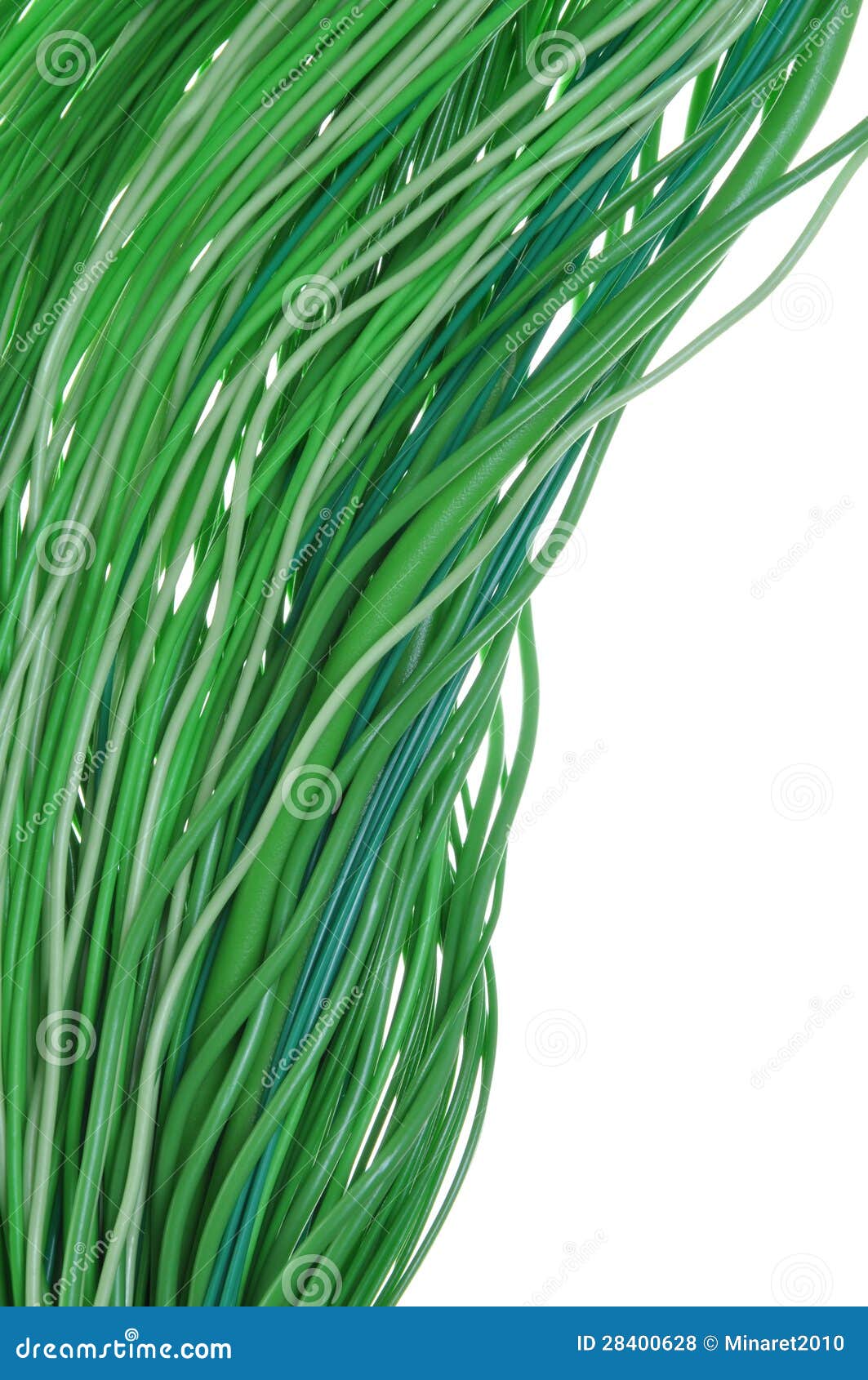 Network of green wires stock photo. Image of business - 28400628