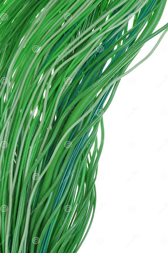 Network of green wires stock photo. Image of business - 28400628