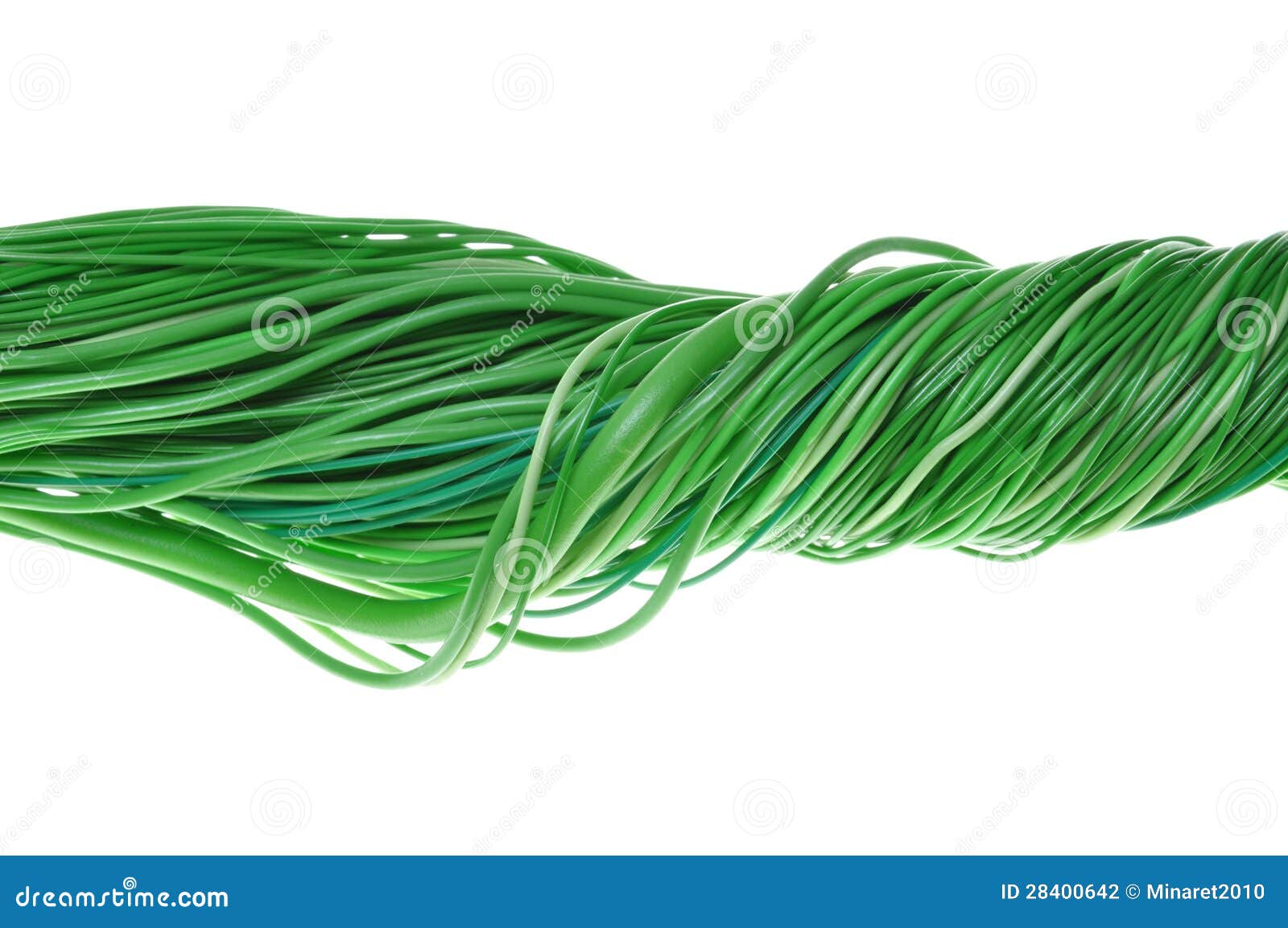 Network of green wires stock photo. Image of multicore - 28400642
