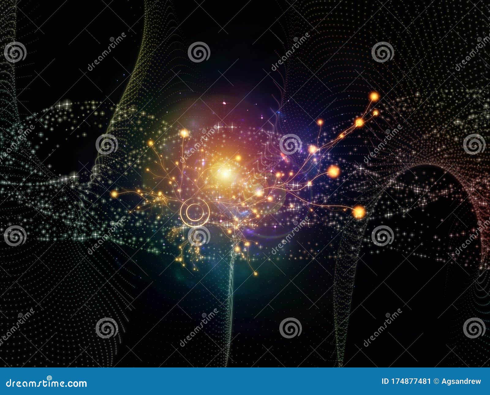 Network Growth stock illustration. Illustration of space - 174877481