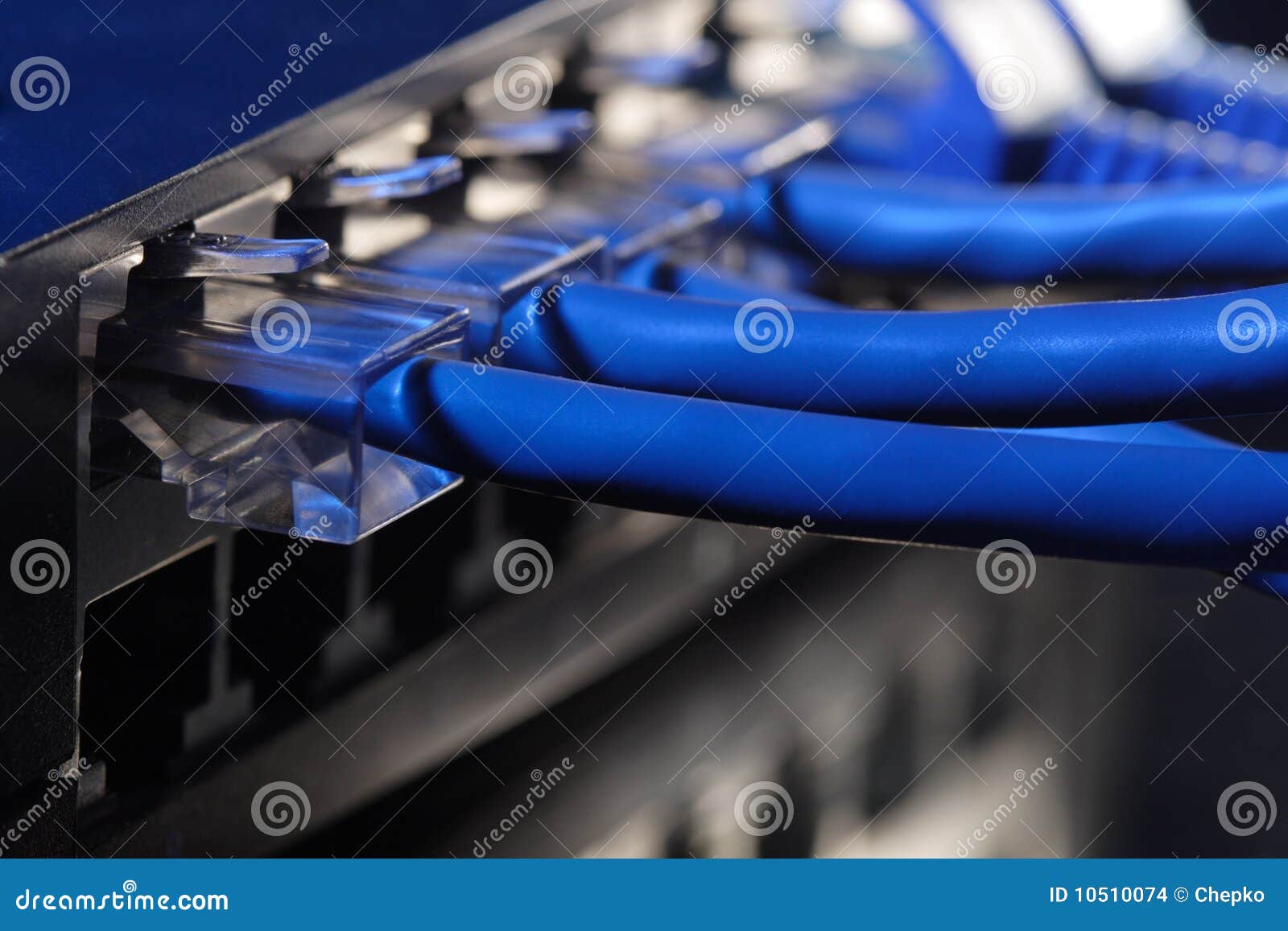 Network hub stock photo. Image of server, cables, bunch - 10510074