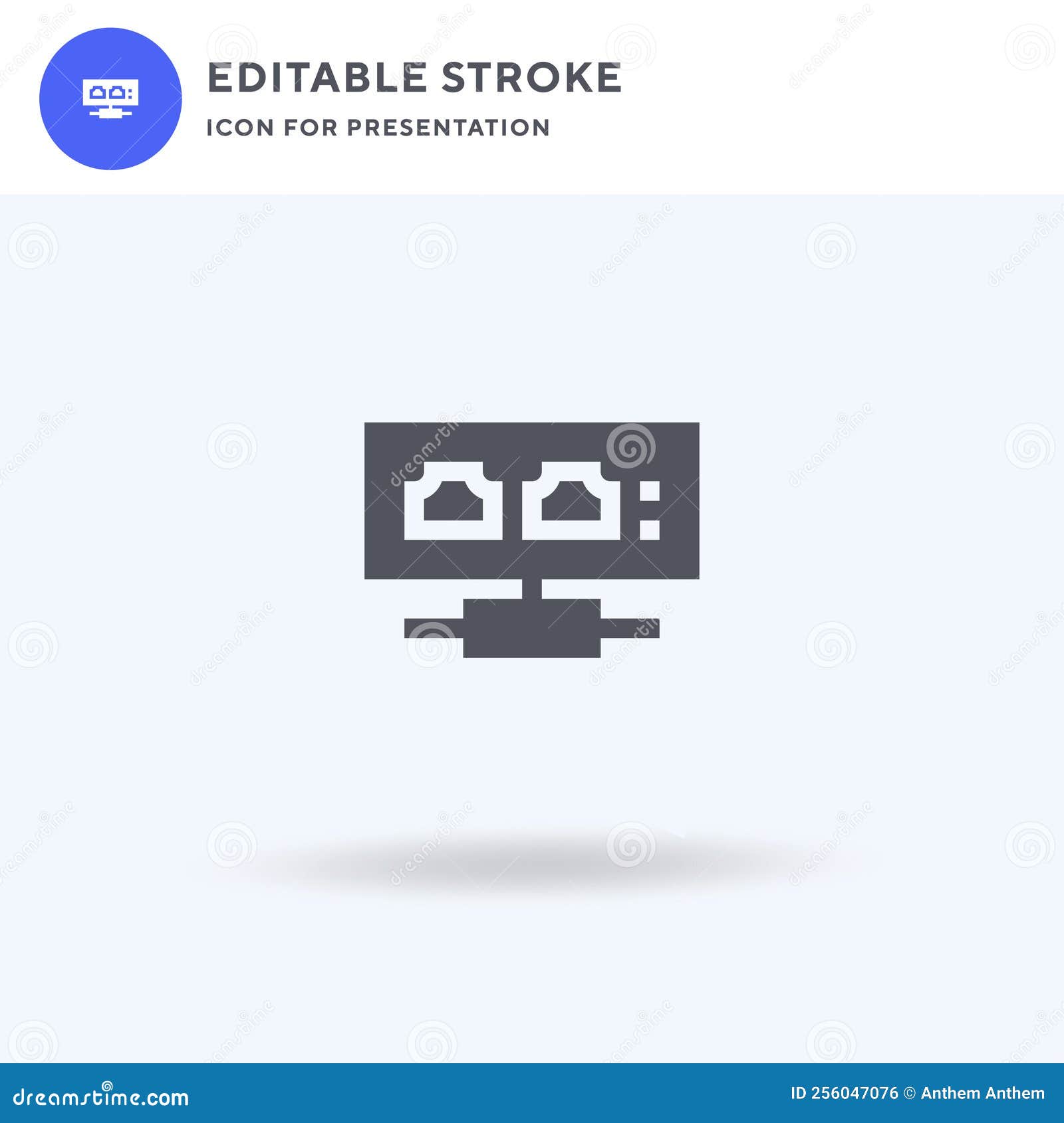 Network Hub Icon Vector, Filled Flat Sign, Solid Pictogram Isolated on ...