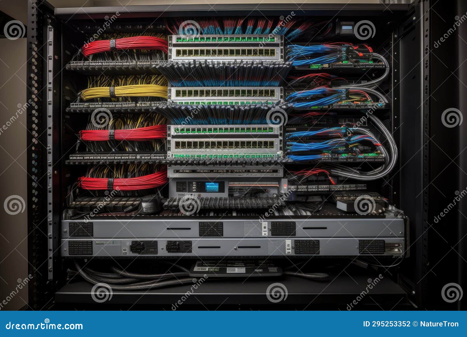 Network Hub and Patch Panel Network Switch and Cables Network Hub and ...
