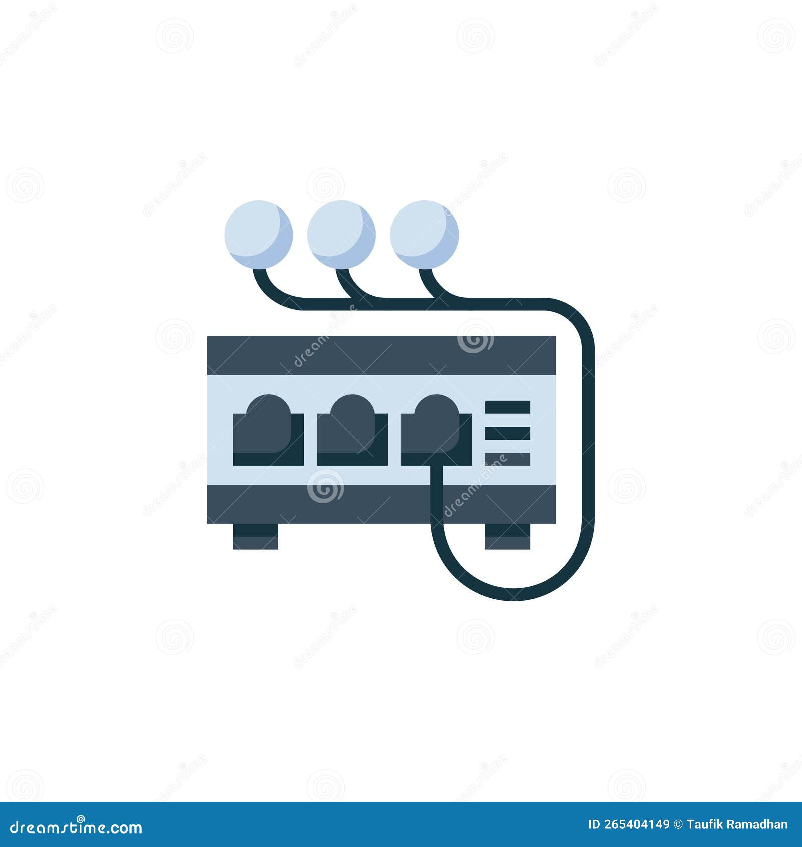 Network Hub Vector Icon. Computer Component Icon Flat Style. Perfect ...
