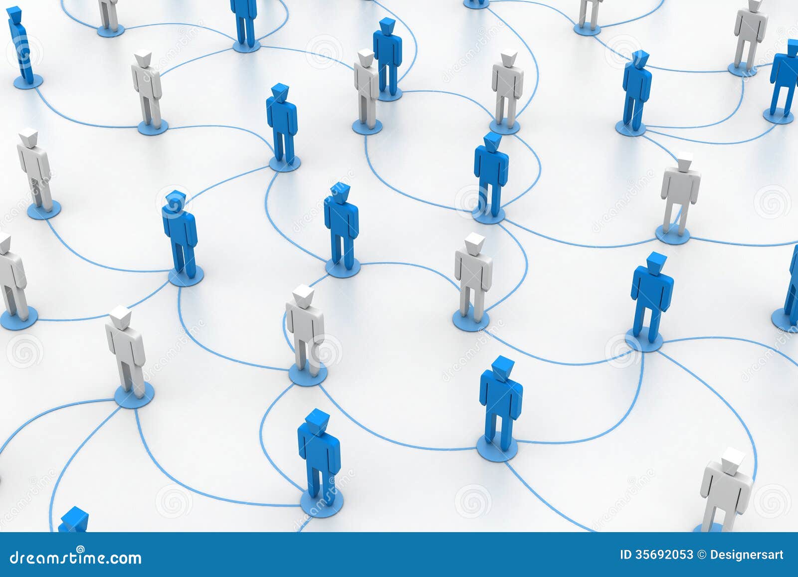 Network human connections stock illustration. Illustration of linked ...