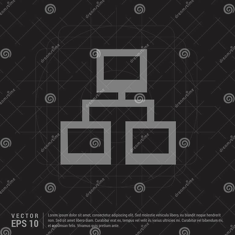 Network Icon - Black Creative Background Stock Vector - Illustration of ...