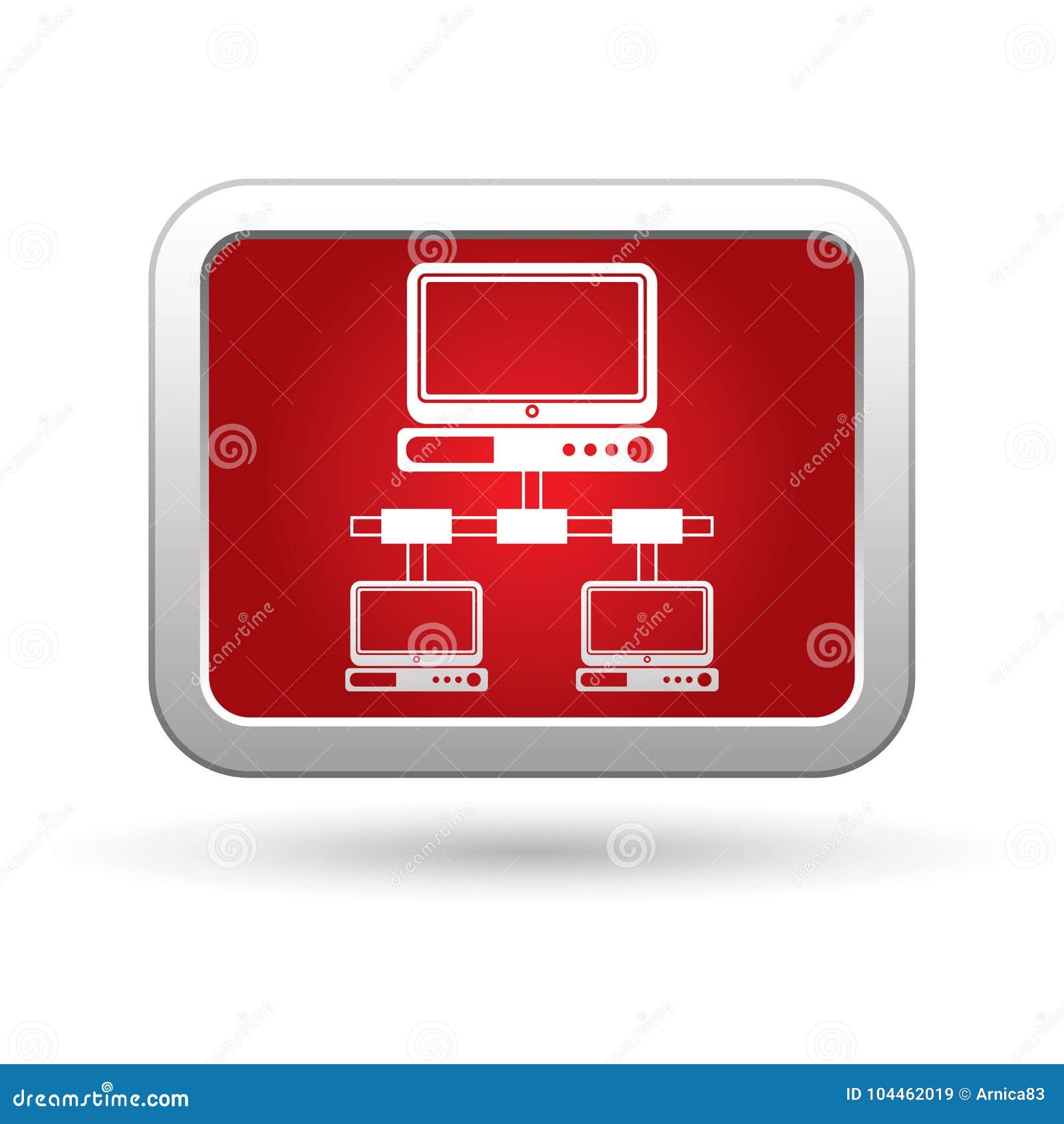 Network icon on the button stock vector. Illustration of circle - 104462019