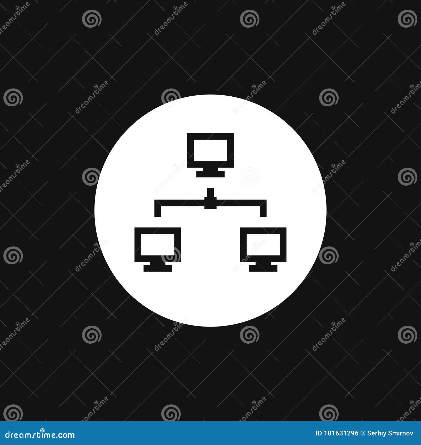 Network Icon, Computing and Computer Network Symbol Stock Illustration ...