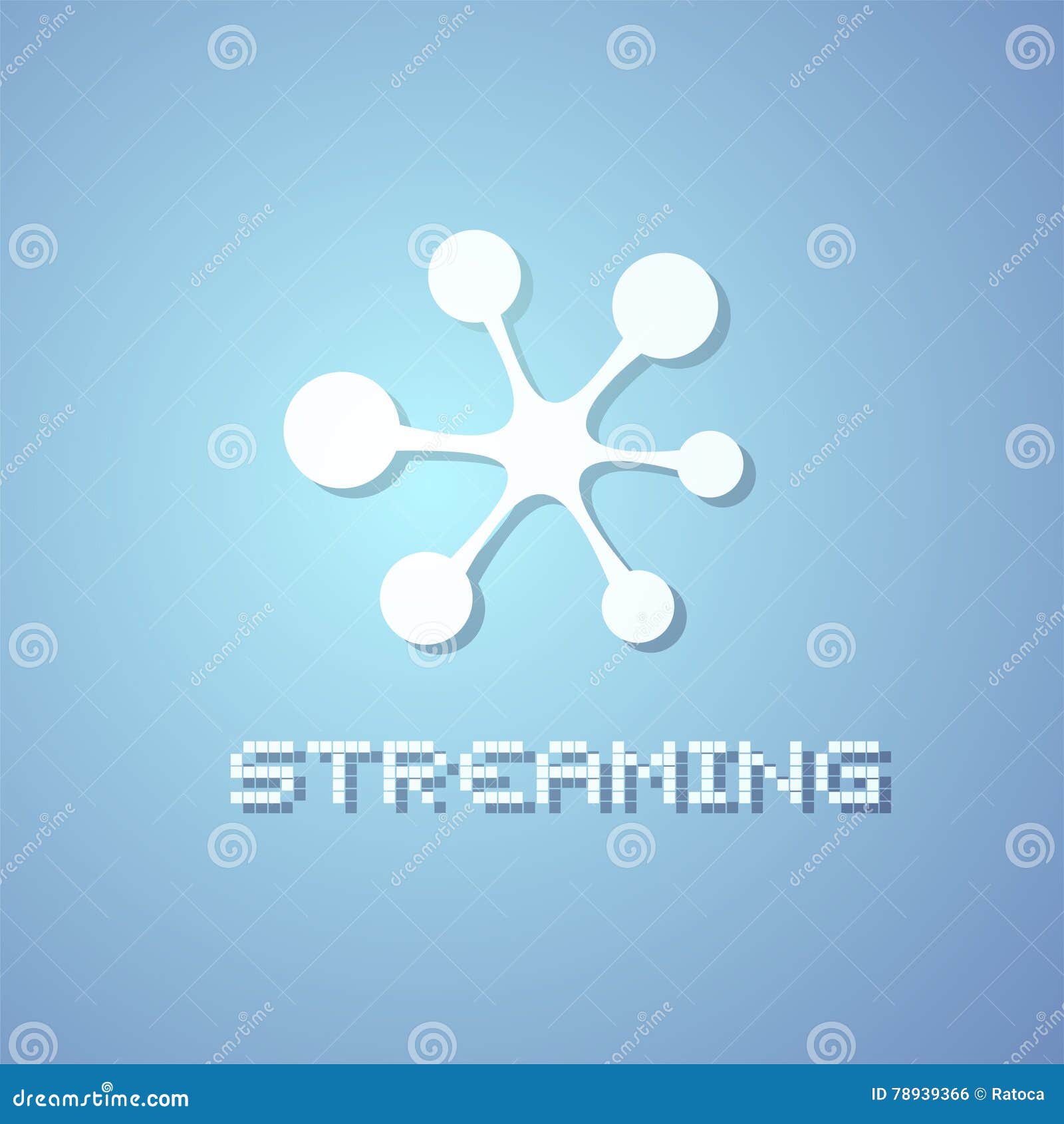 Network icon stock vector. Illustration of streaming - 78939366