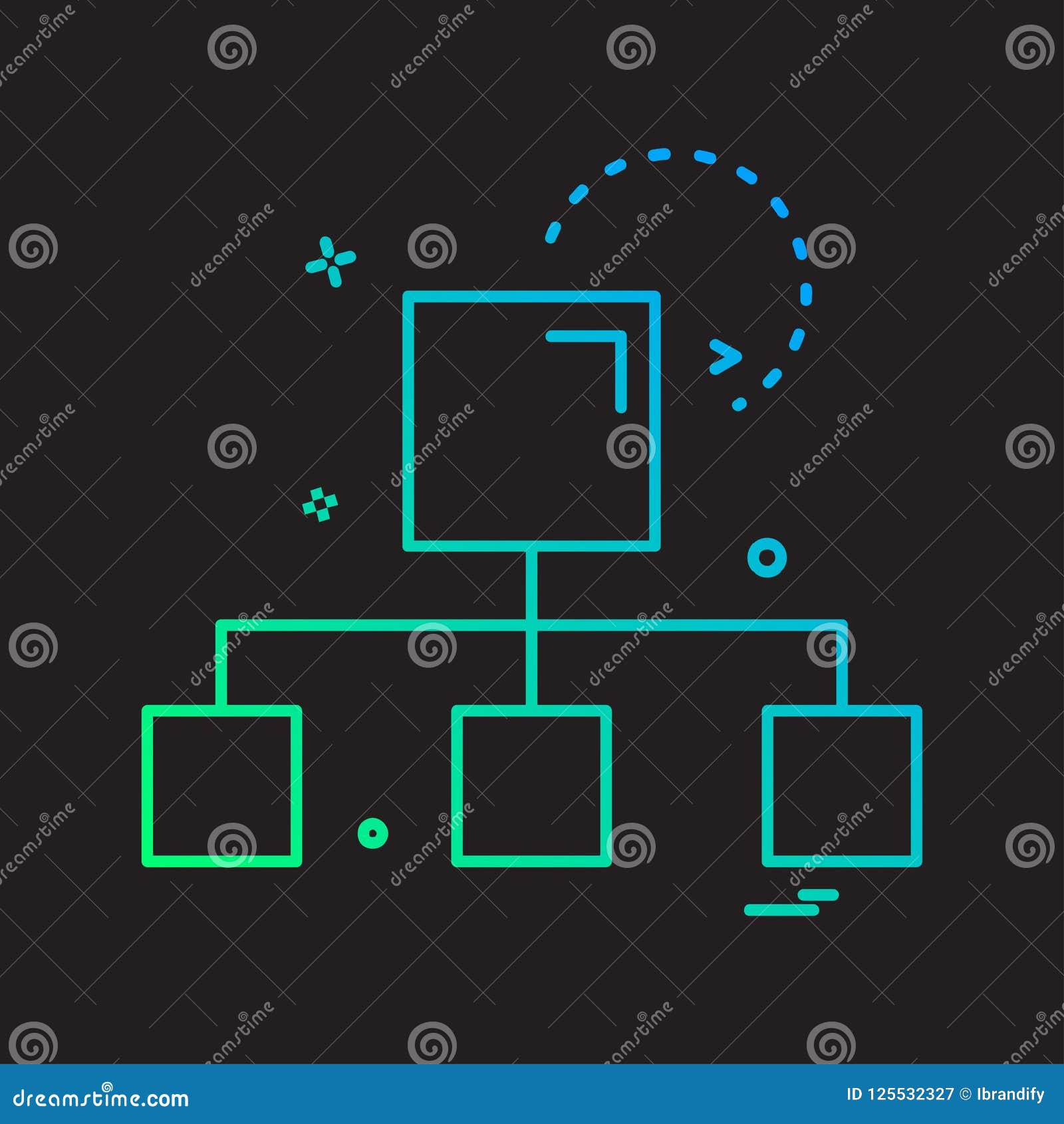 Network icon design vector stock vector. Illustration of data - 125532327