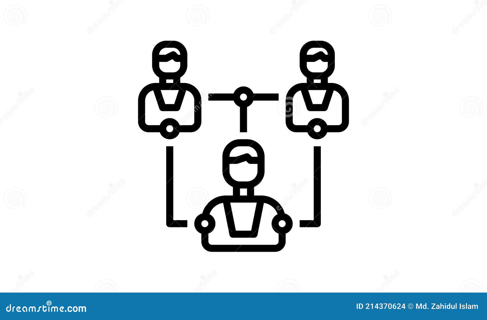 Network Icon Symbol Group People and Teamwork Vector Image Stock ...