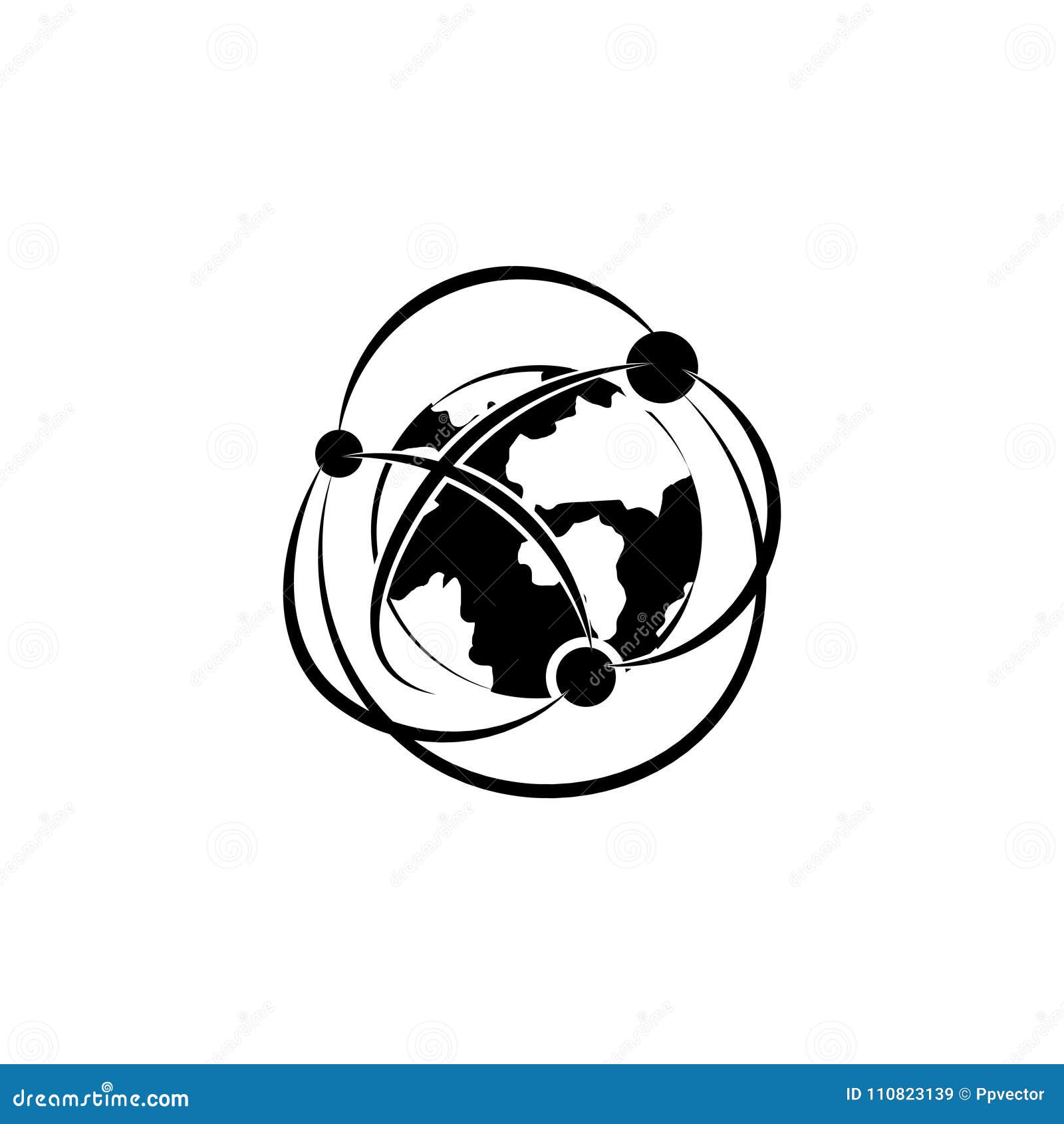 Network Icon. Globalization Icon Symbol Stock Vector - Illustration of ...