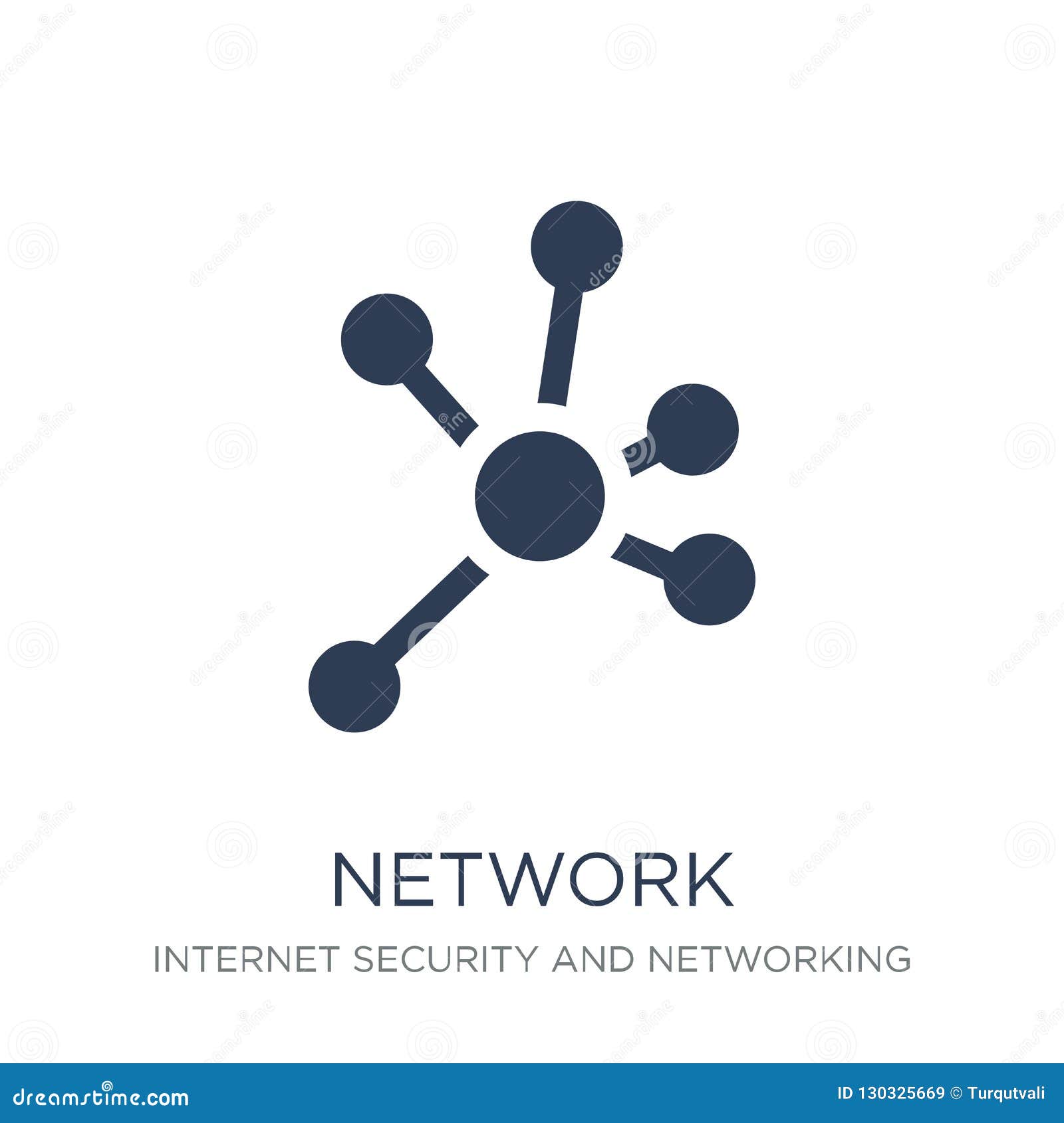 Network Icon. Trendy Flat Vector Network Icon On White Background From ...